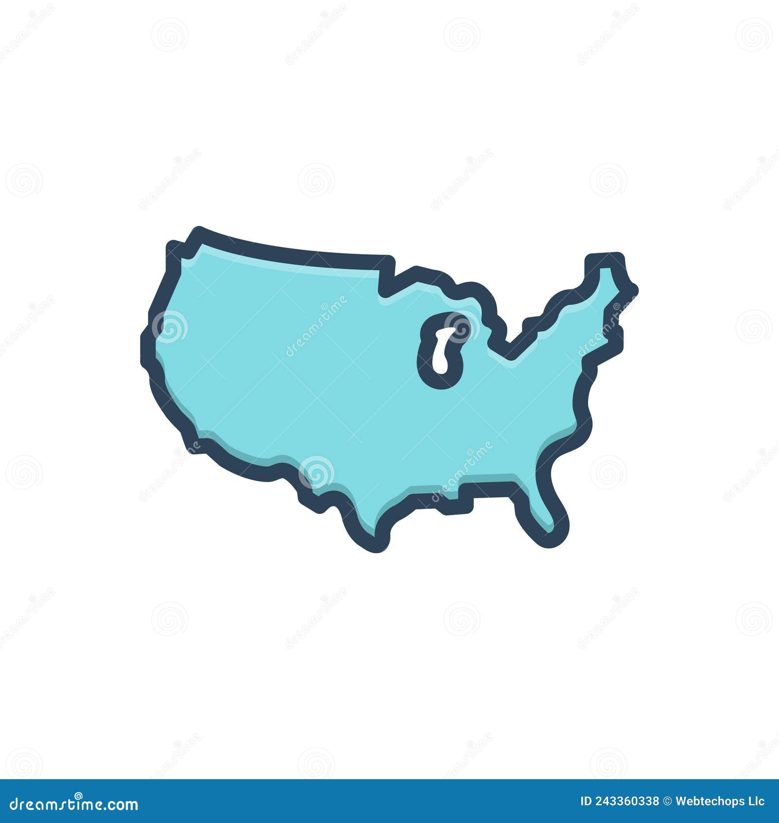 Color Illustration Icon for County, Territory and Map Stock Vector ...