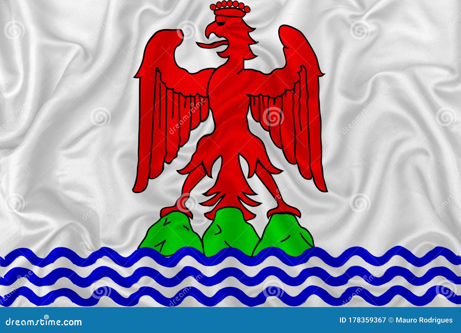 County Of Nice Flag - State Of France, Flag Waving On A Blue Sky In ...