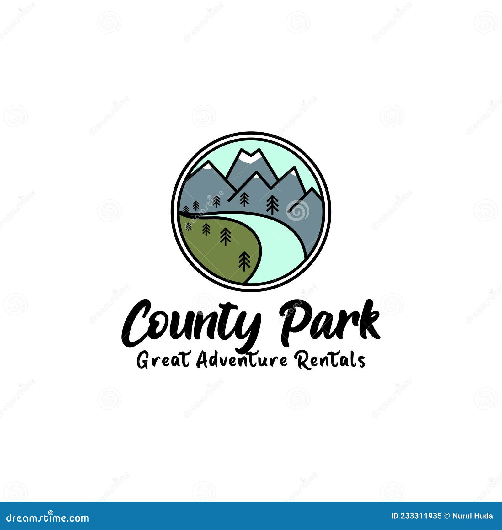County Park Logo Design,emblems,outdoor Logo,adventure Vector Template ...