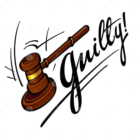 Coupable illustration de vecteur. Illustration du punition - 24057927