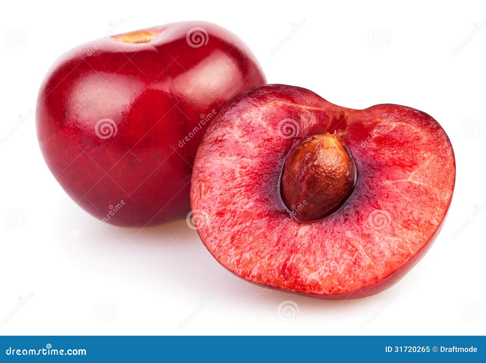 Coupe de cerise image stock. Image du cerises, texturisé - 31720265