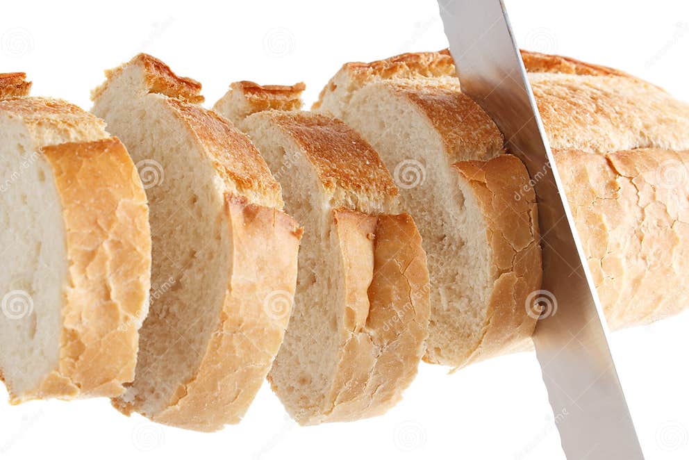 Couper en tranches le pain photo stock. Image du tranché - 27933362