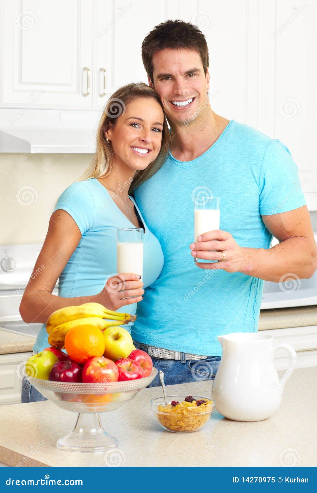 Couple stock image. Image of nutrition, milk, healthy - 14270975