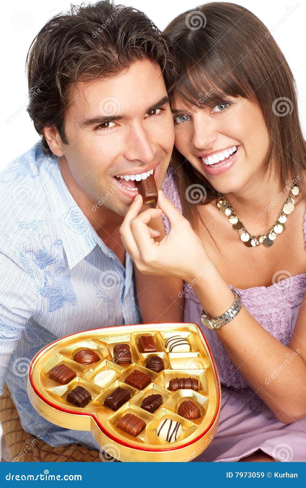 Couple stock image. Image of portrait, family, date, chocolate - 7973059
