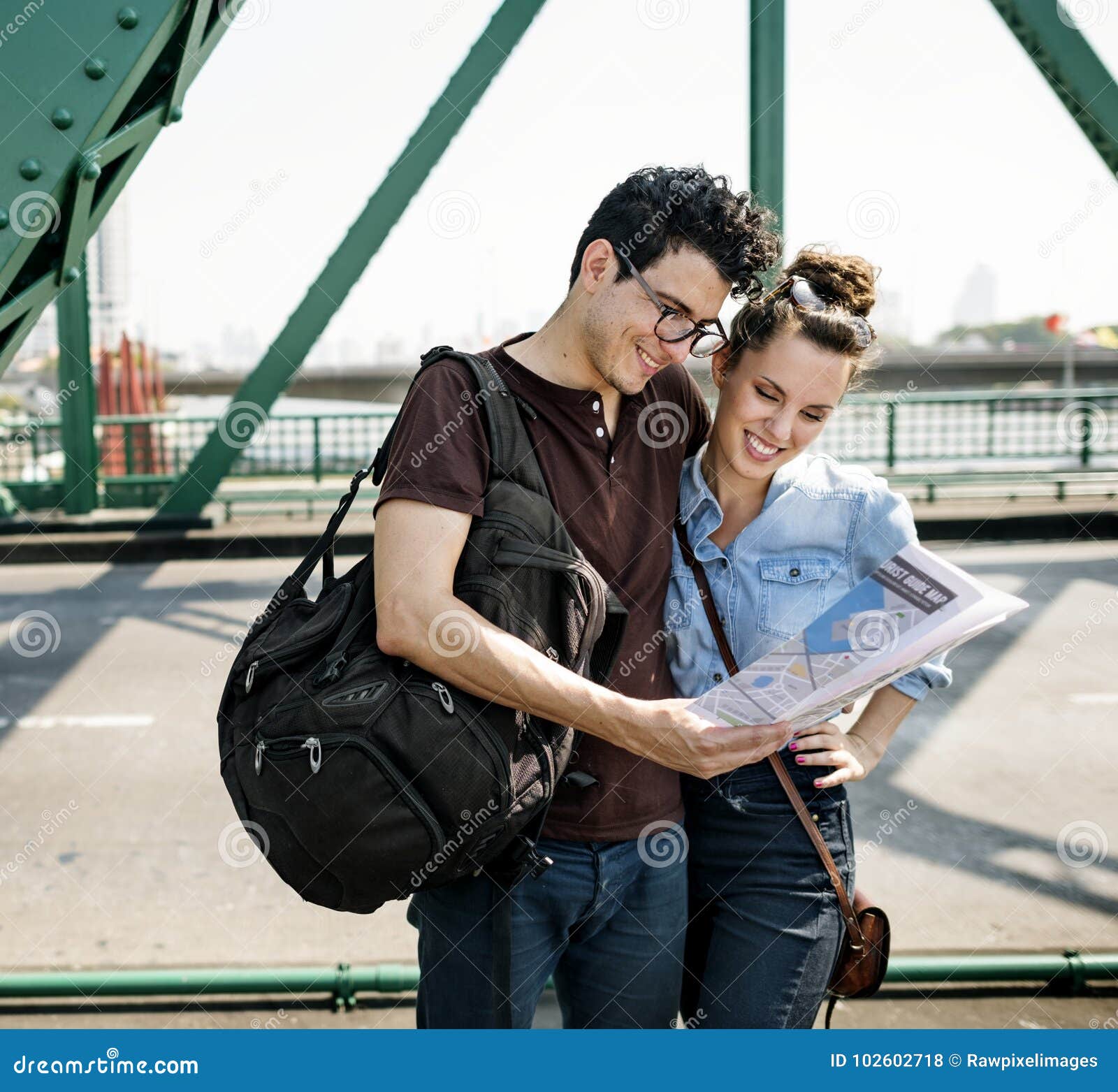 Couple on an Adventure Together Stock Photo - Image of adventure ...