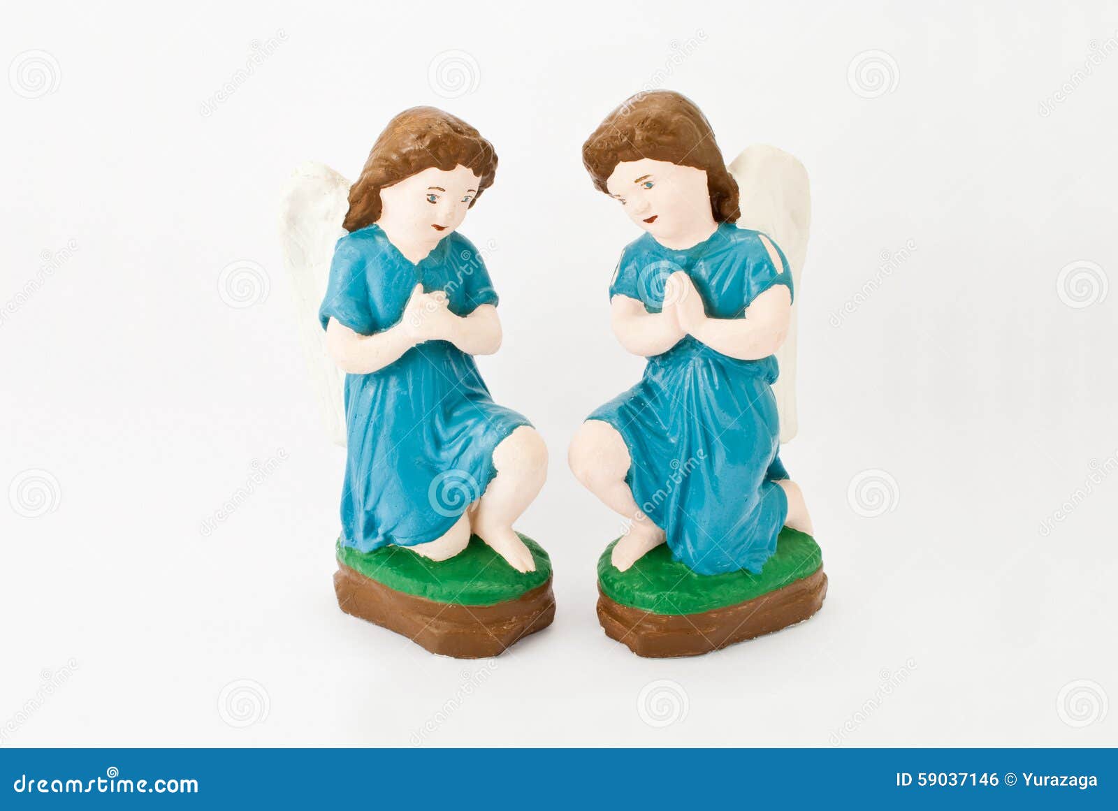 Couple of angels praying stock photo. Image of figure - 59037146