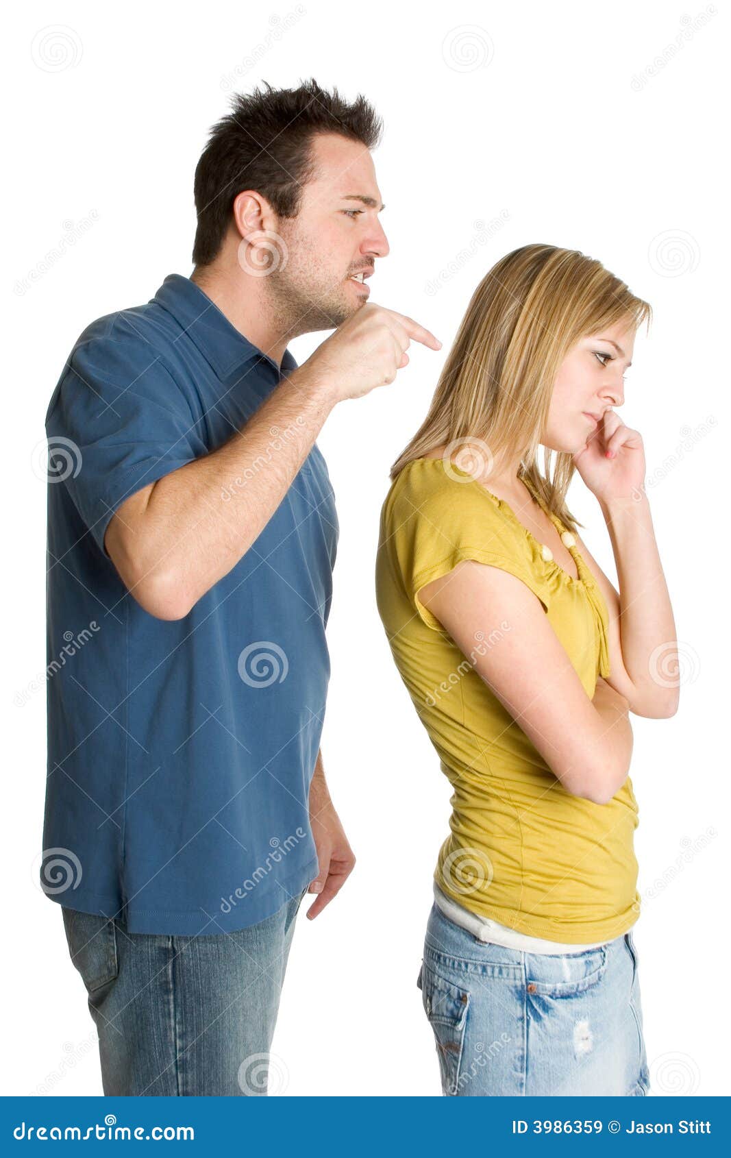 Couple Arguing stock image. Image of girl, fighting, couples - 3986359