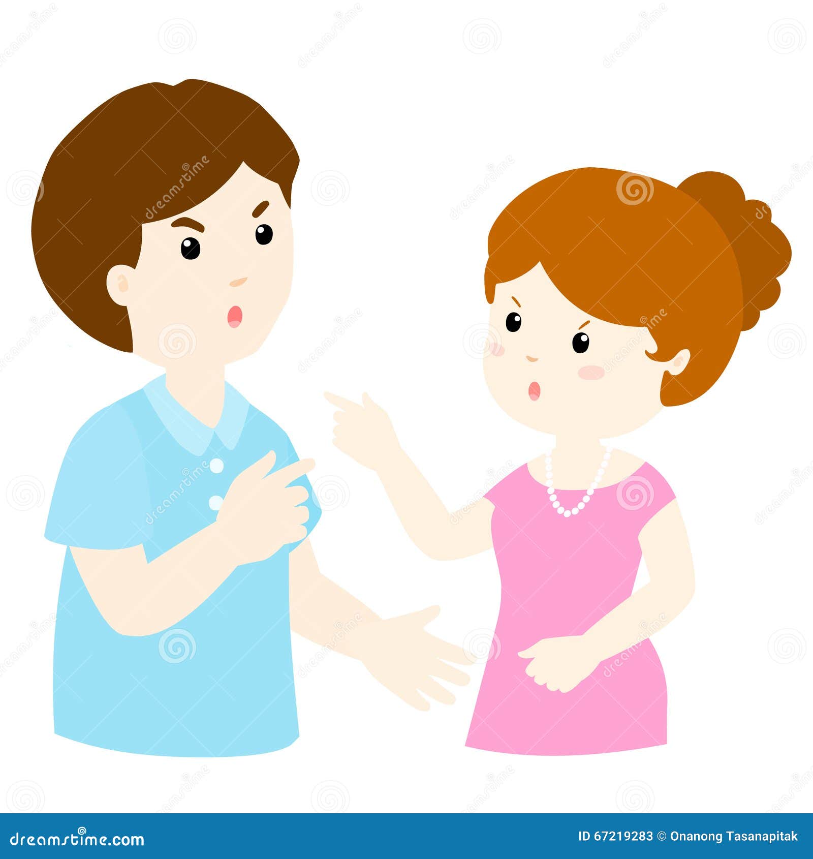 Couple Arguing Cartoon Character Design Stock Vector - Illustration of ...