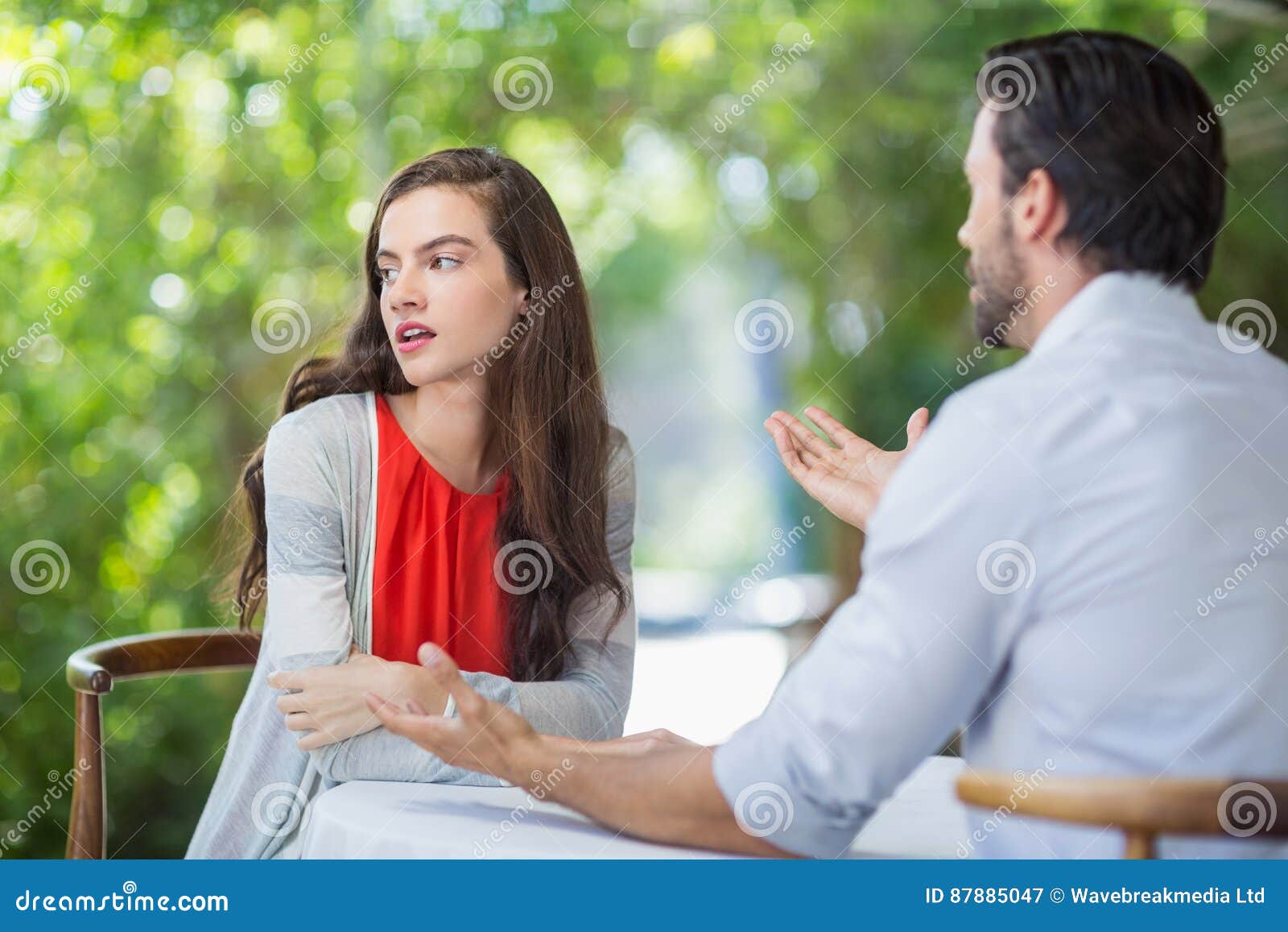 Couple Arguing with Each Other Stock Image - Image of drink, lifestyle ...
