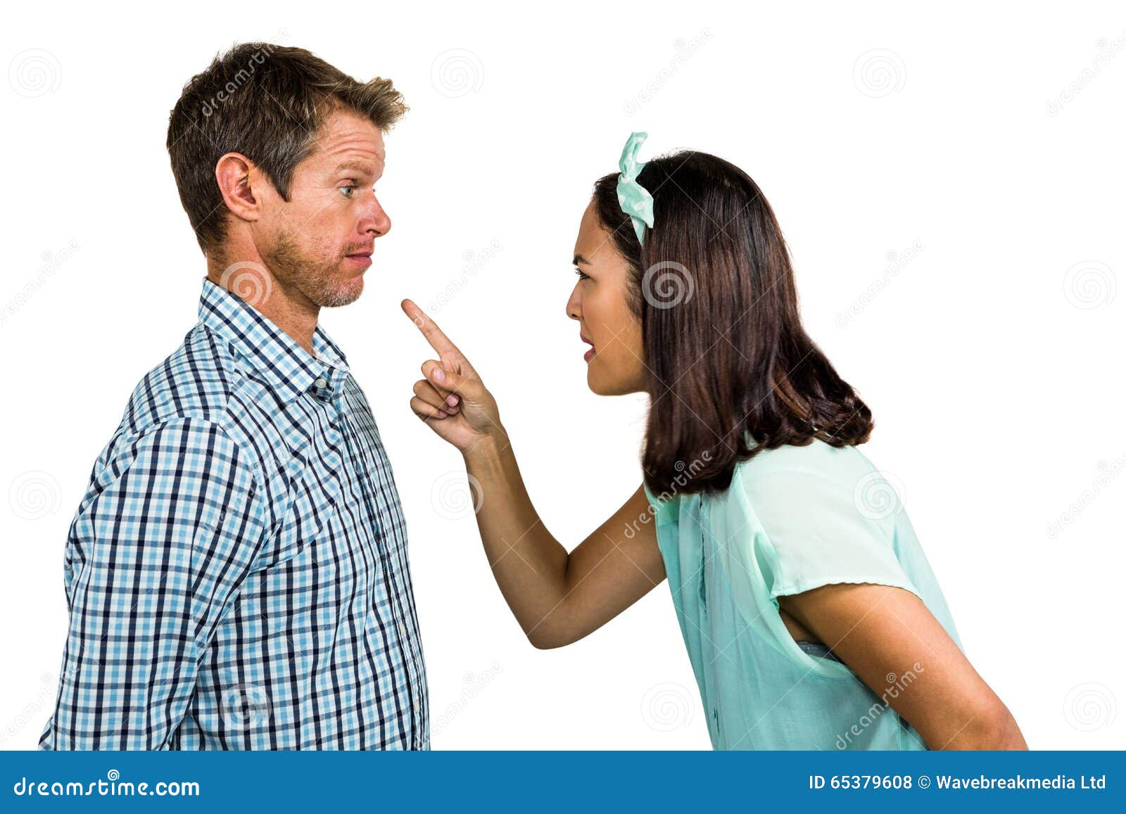 Couple Arguing with Each Other Stock Photo - Image of affronted ...