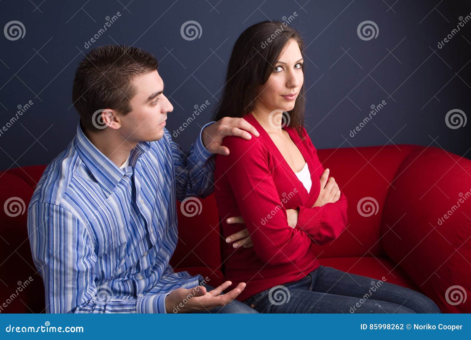 Couple Arguing and Having Relationship Problems. Stock Photo - Image of ...