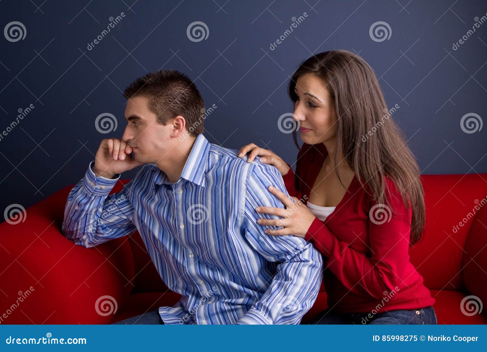 Couple Arguing and Having Relationship Problems. Stock Image - Image of ...
