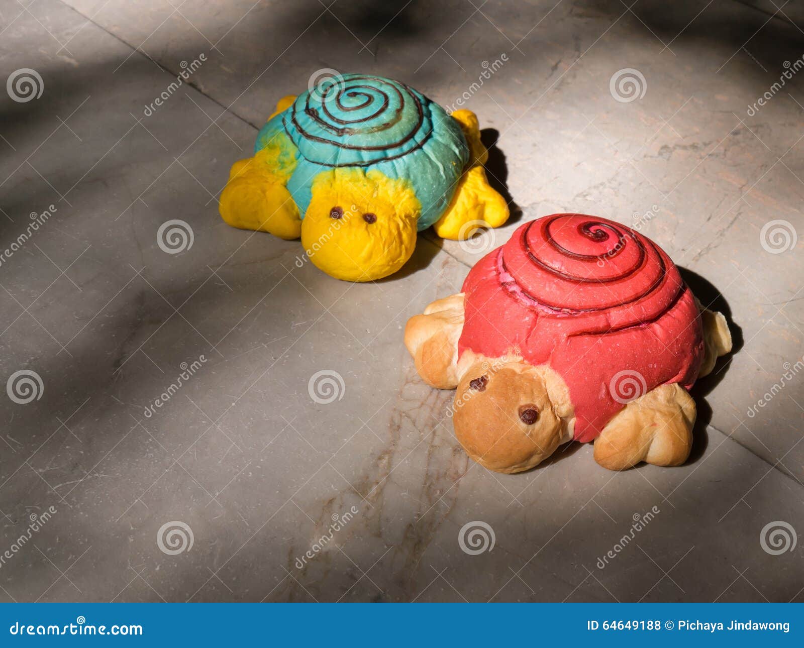 A Couple of Artificial Turtles Stock Photo - Image of bake, animal ...