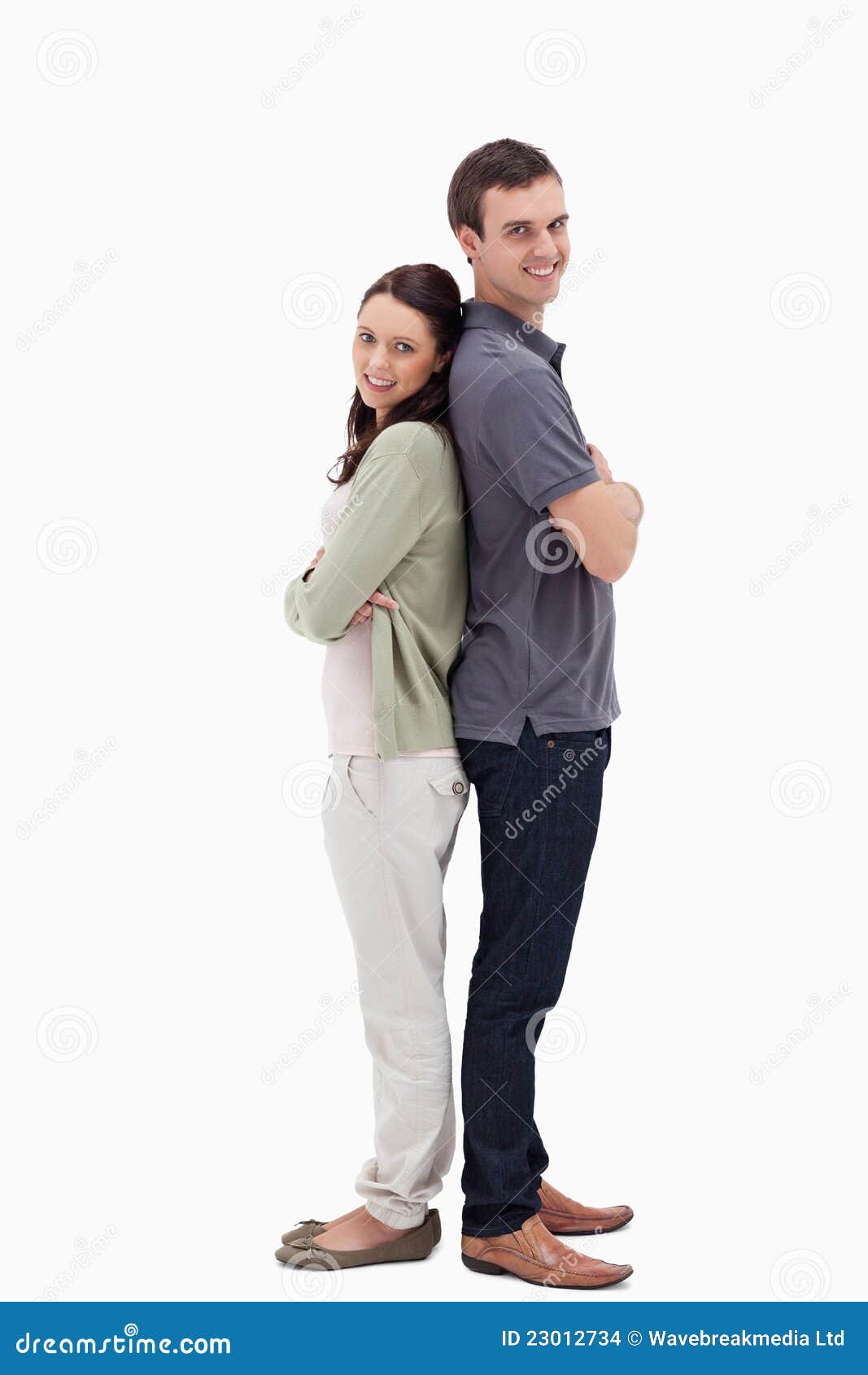 Couple back to back stock photo. Image of looking, cute - 23012734