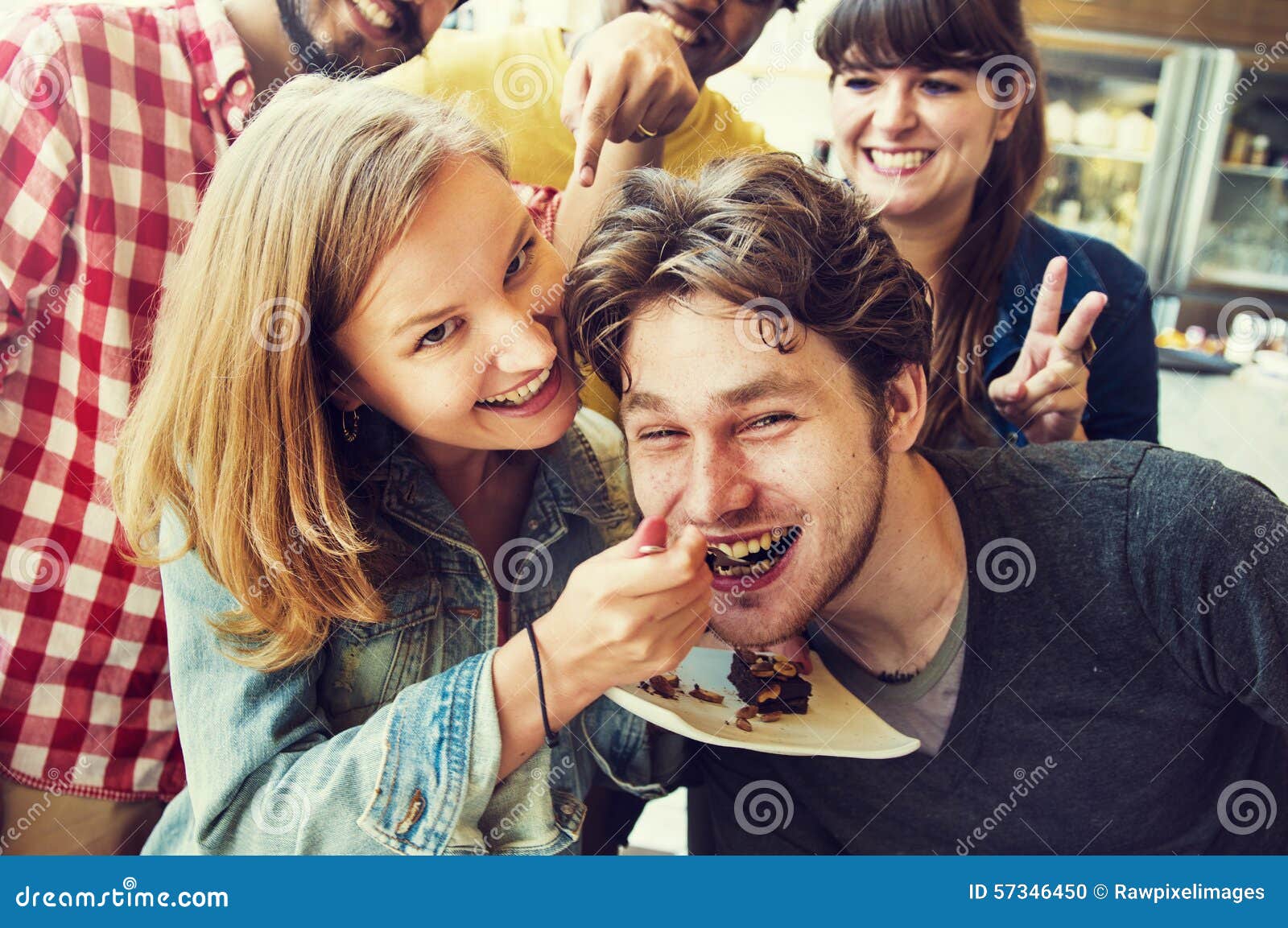 Couple Bakery Friends Dessert Sweets Concept Stock Photo - Image of ...