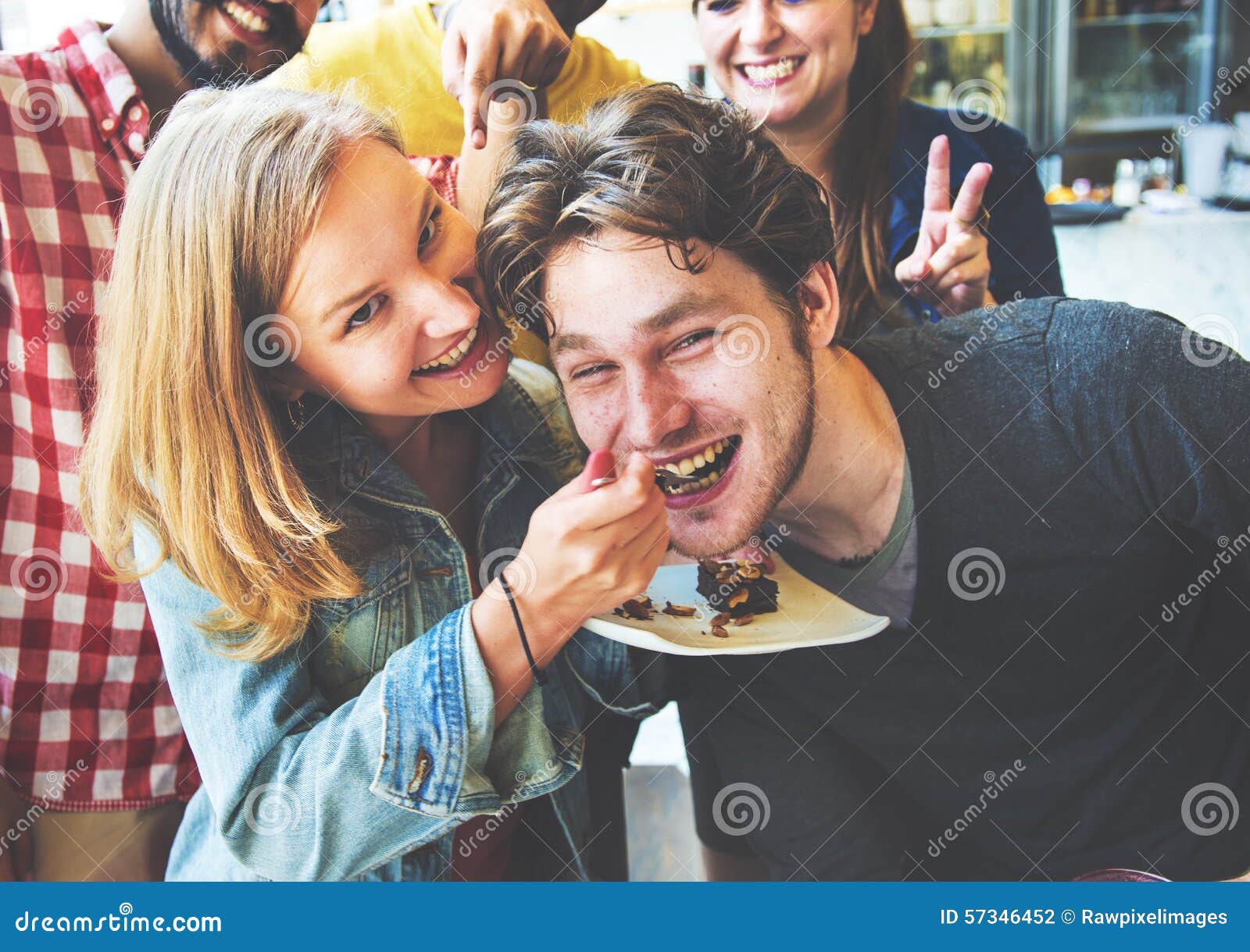 Couple Bakery Friends Dessert Sweets Concept Stock Photo - Image of ...