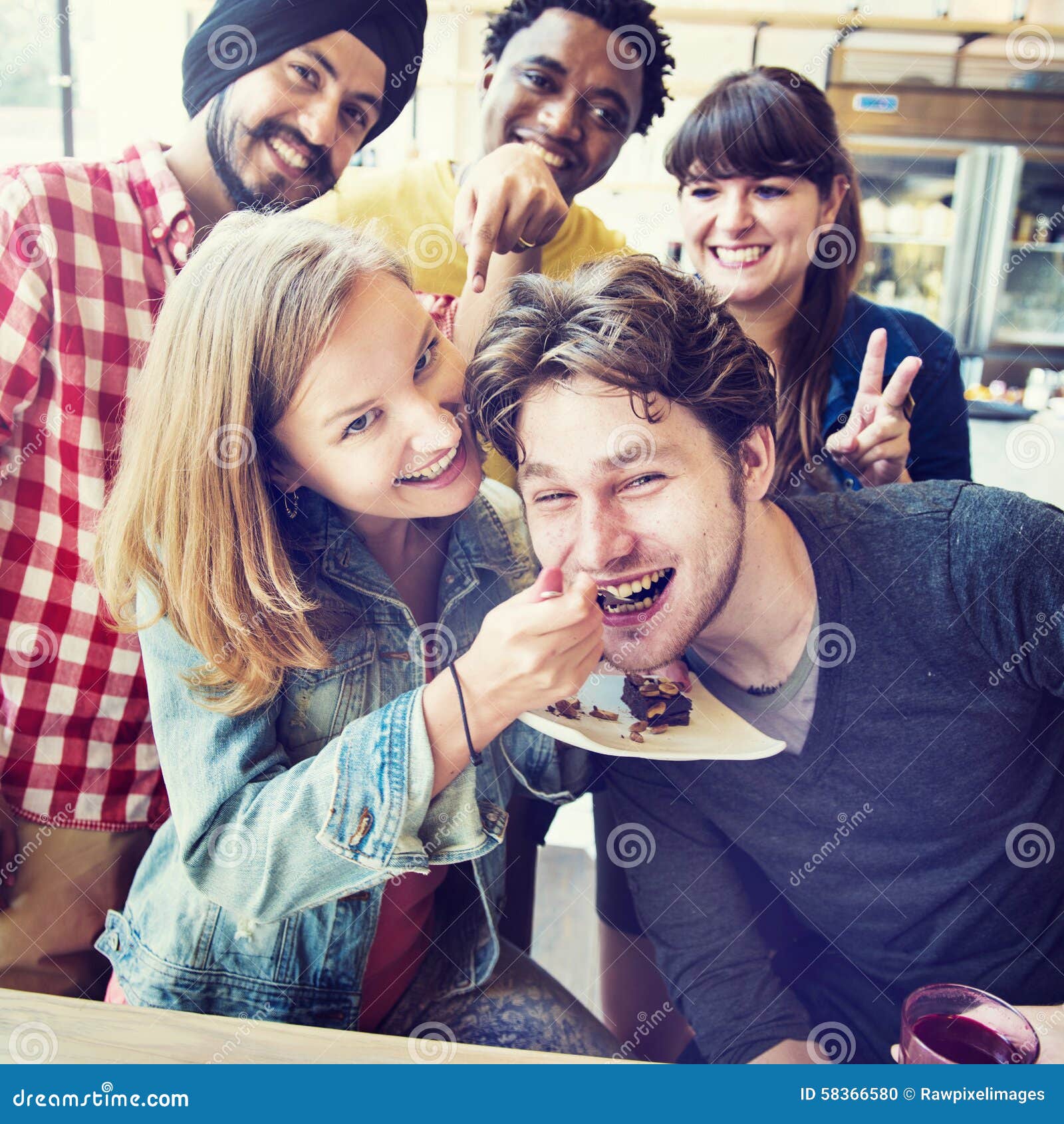 Couple Bakery Friends Dessert Sweets Concept Stock Photo - Image of ...