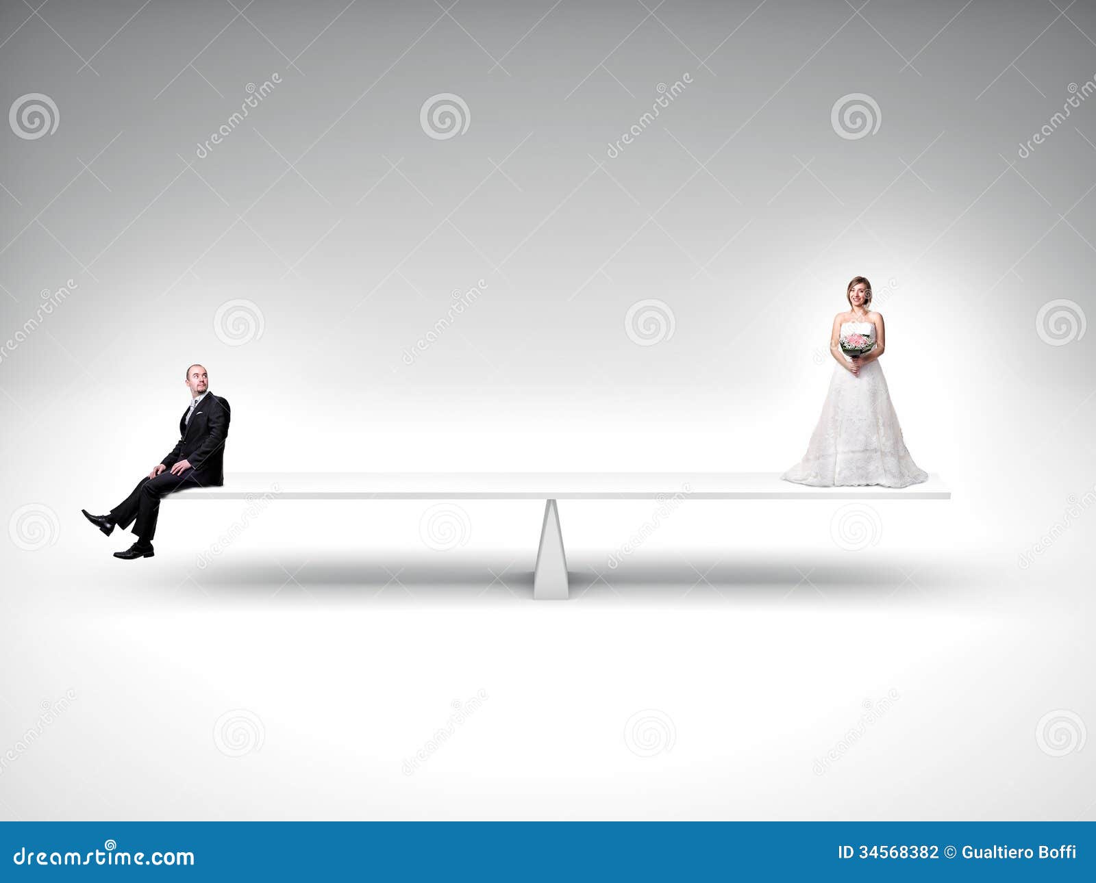 Couple balance stock photo. Image of humor, abstract - 34568382