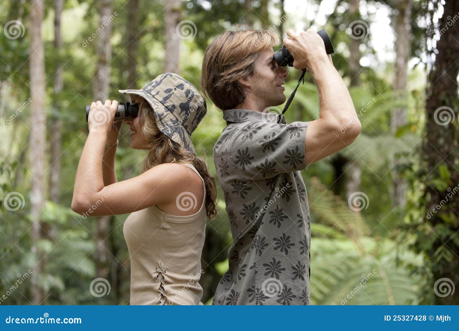 Couple with Binoculars stock photo. Image of friends - 25327428