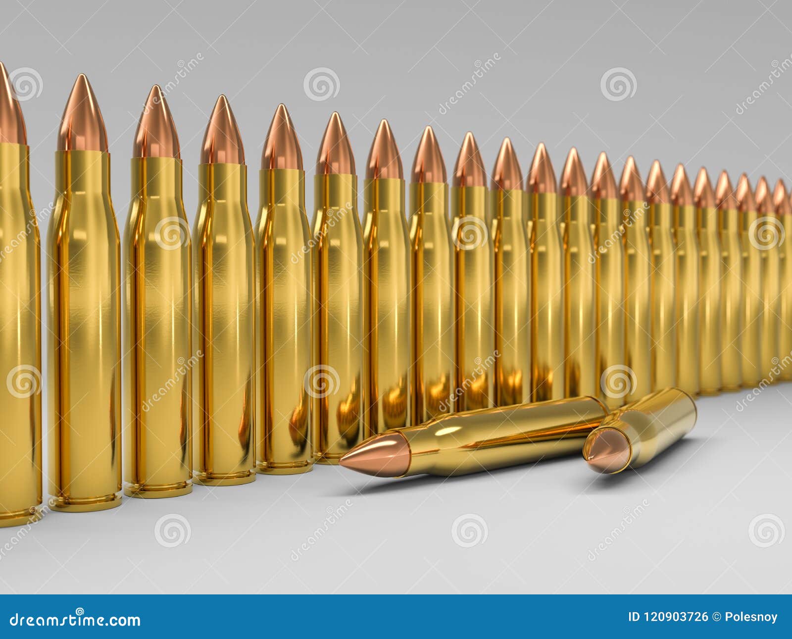 Couple of Bullets on a White Background in the Vertical Position Stock ...