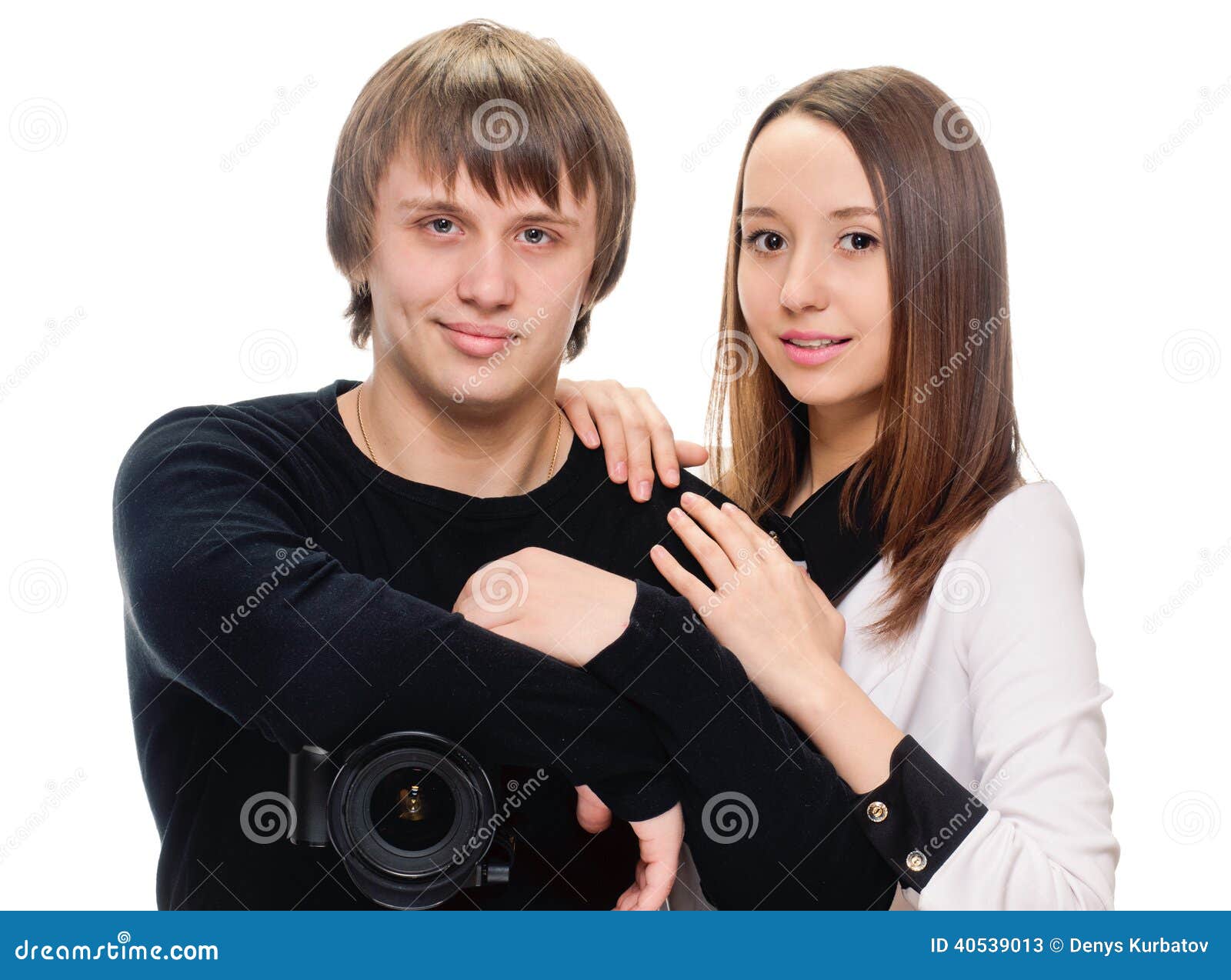 Couple with camera stock image. Image of fashion, girlfriend - 40539013