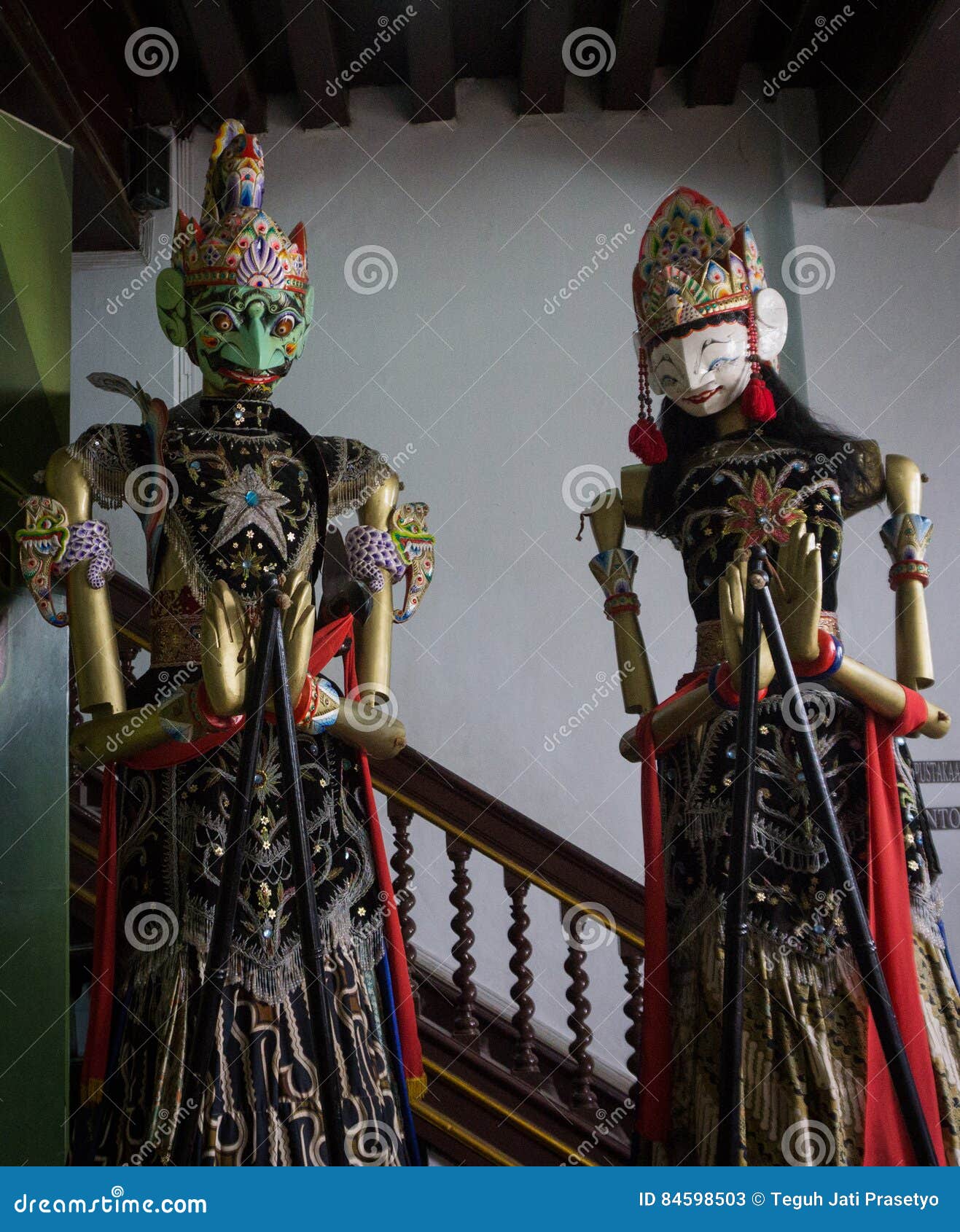A Couple Character of Wayang Golek As Traditional Puppet Show in ...