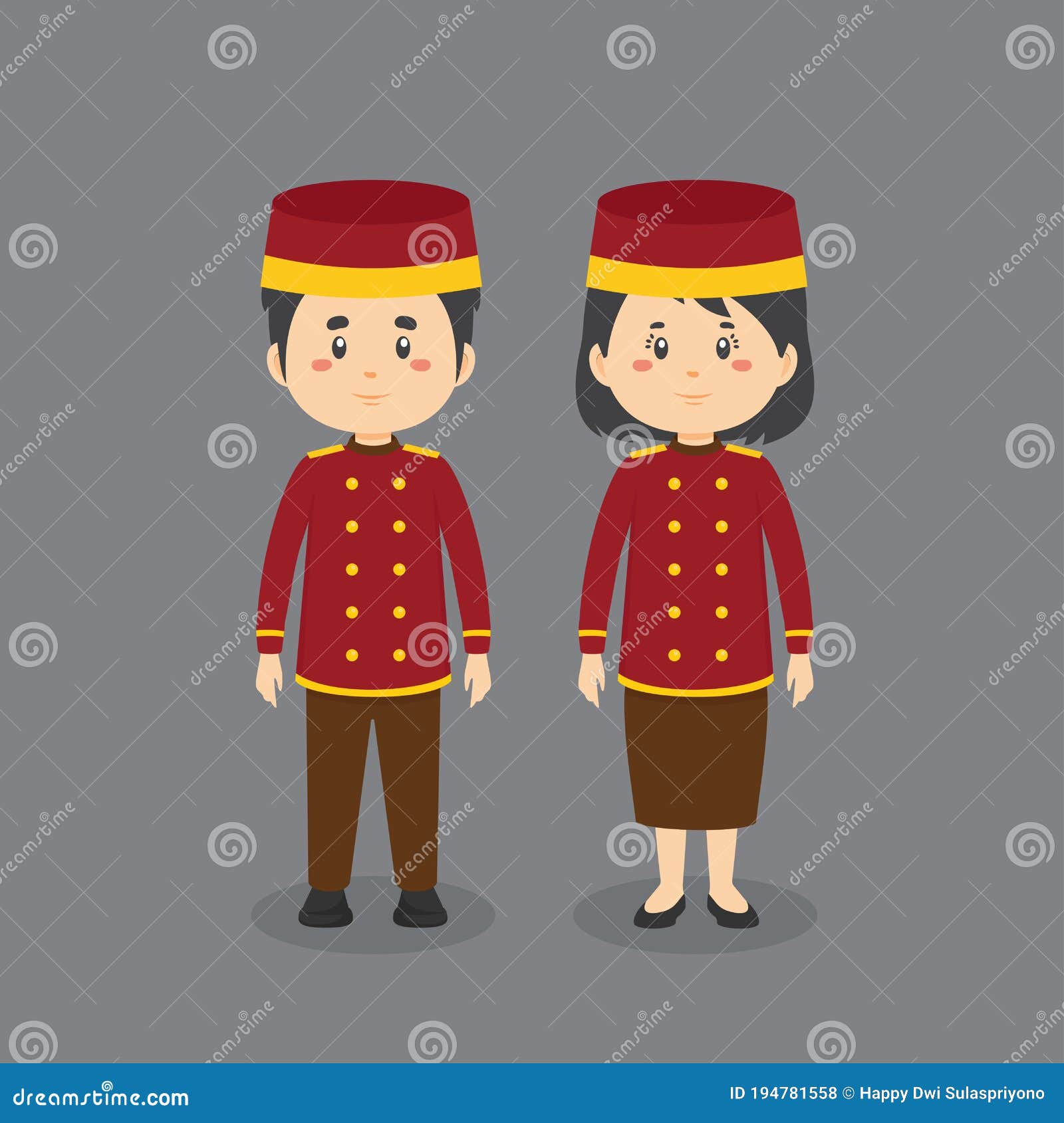 Stock Vector Bellboy and Bellgirl Hotel Stock Vector - Illustration of ...