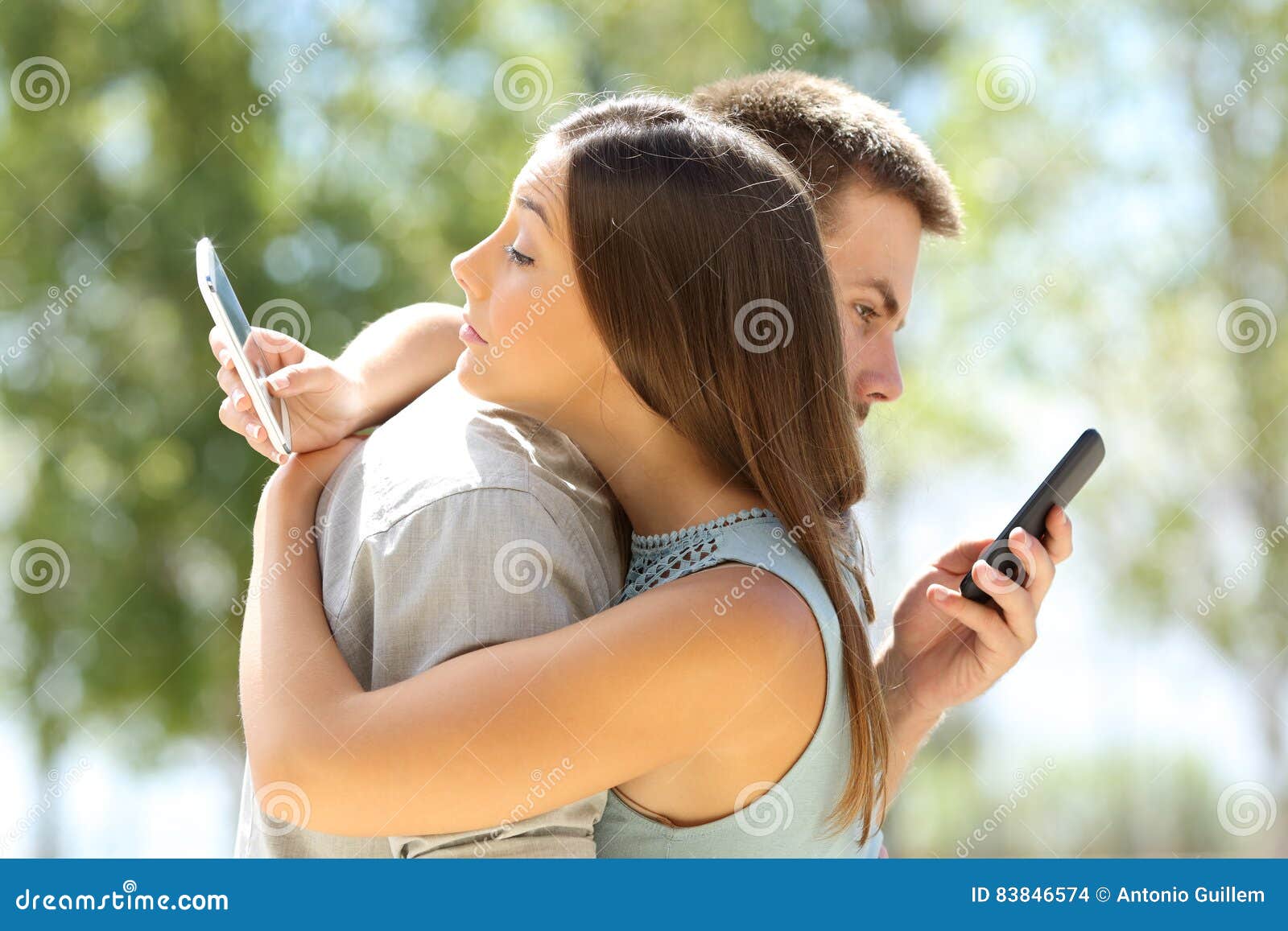 Couple of Cheaters Hugging and Cheating Stock Photo - Image of girl ...