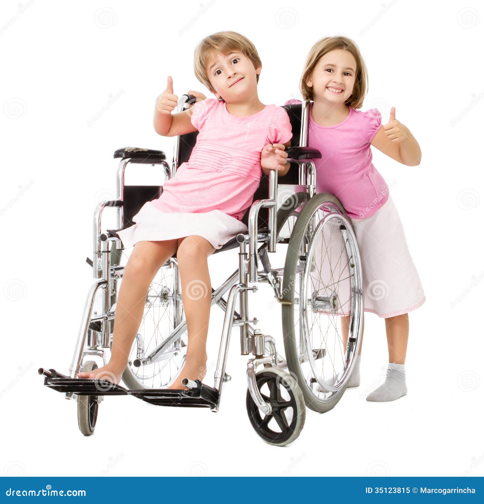 Couple of Children Handicap Problems Solving Stock Image - Image of ...