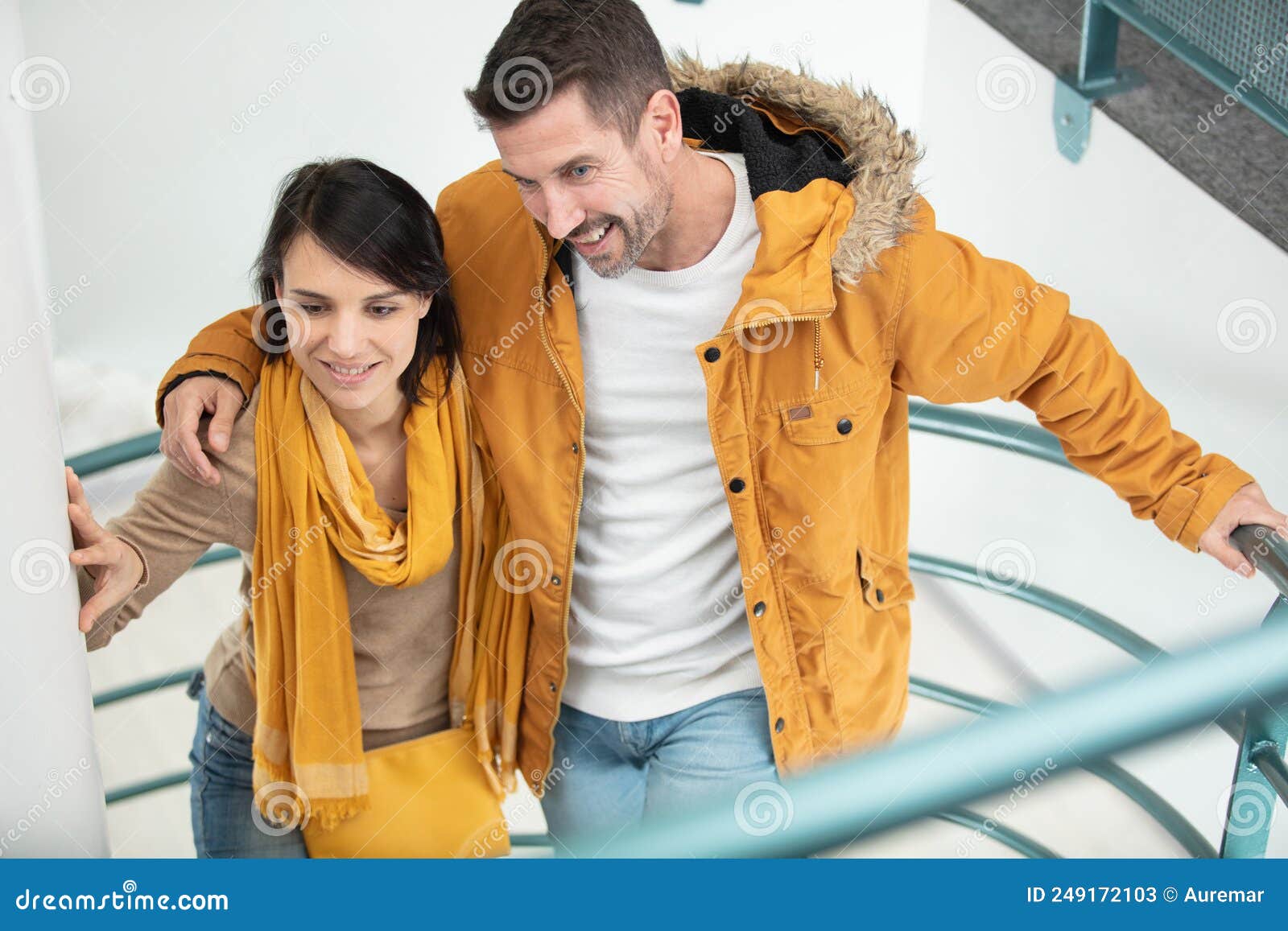 Couple Coming Back Home after Party Night Stock Image - Image of ...