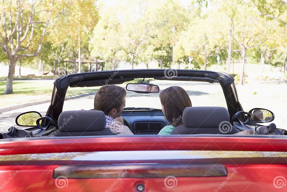 Couple in convertible car stock photo. Image of generation - 5940338