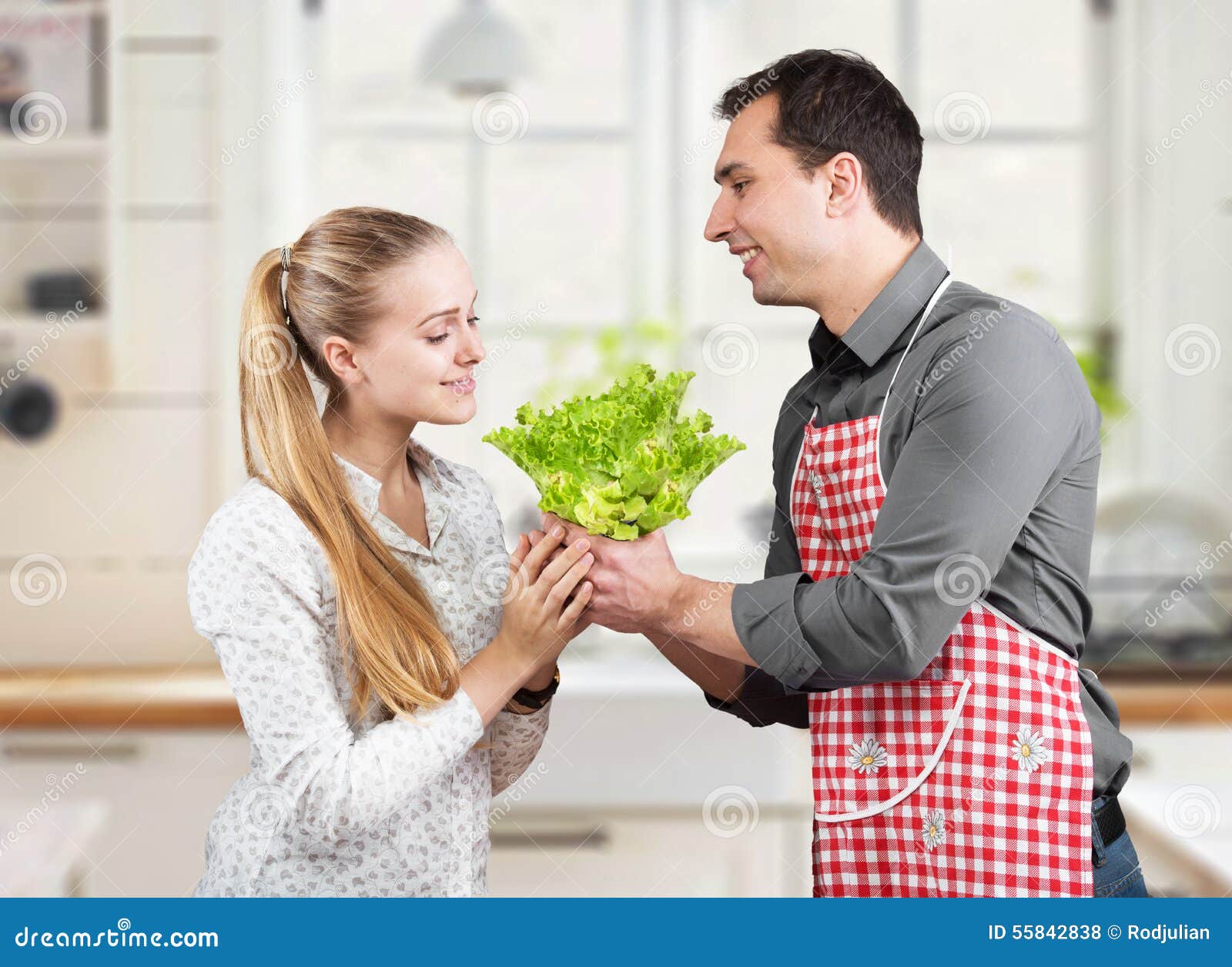 A couple cooks stock photo. Image of male, enjoy, cook - 55842838