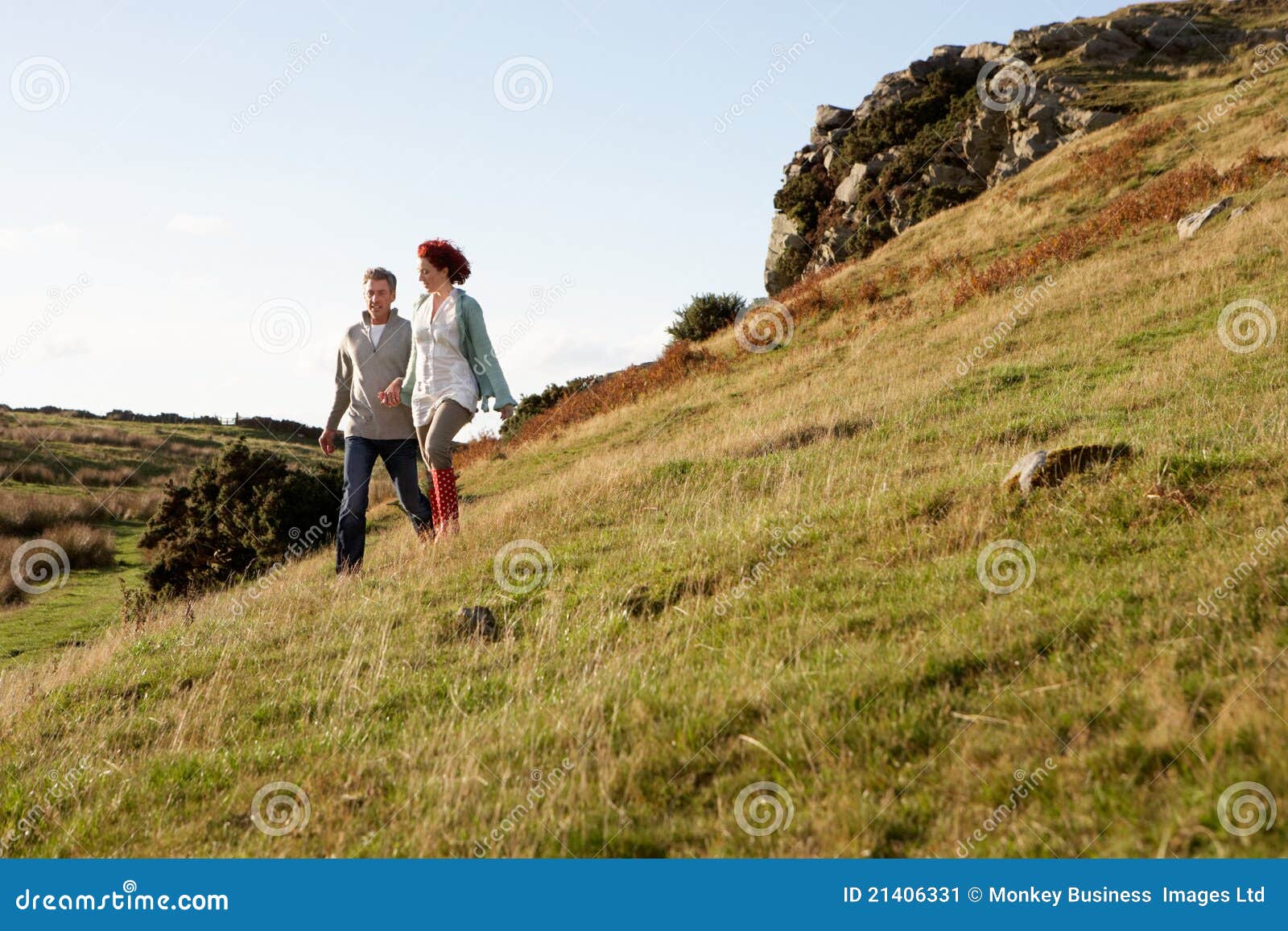 Couple in countryside stock image. Image of caucasian - 21406331