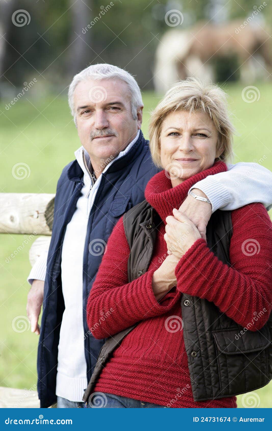 Couple in the countryside stock photo. Image of love - 24731674