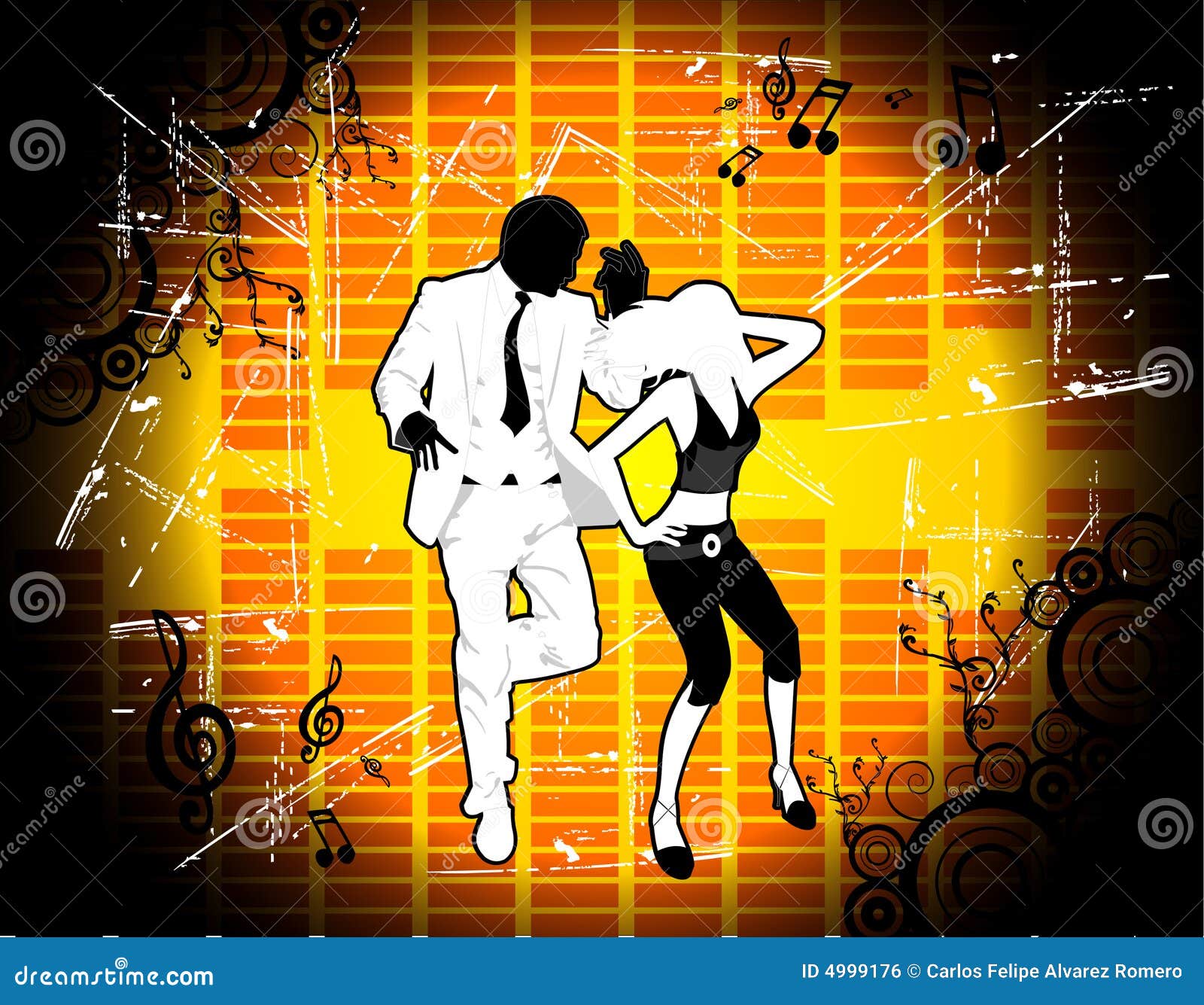 Couple Dancing Stick Figure Set Vector Illustration | CartoonDealer.com ...