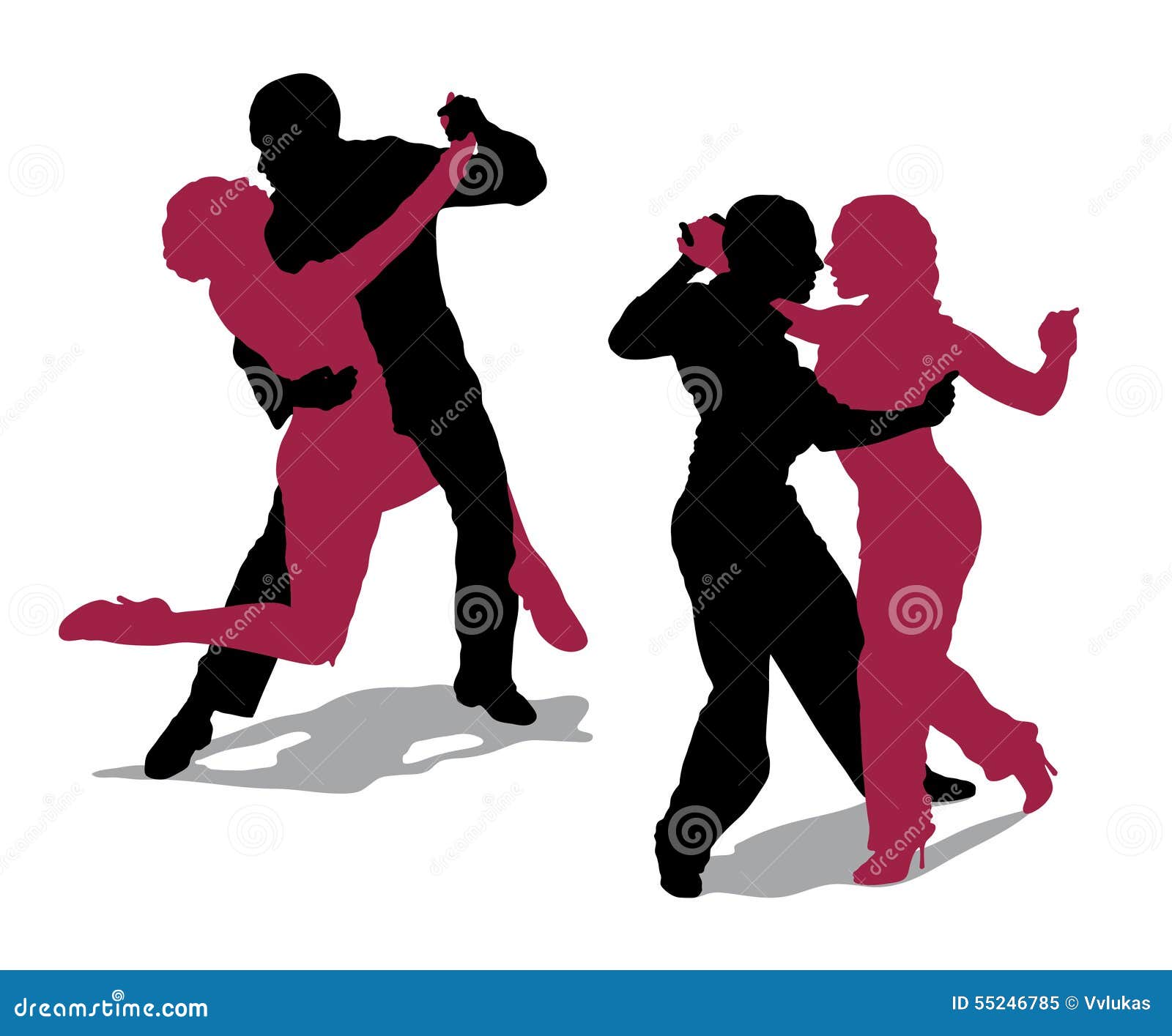 Argentine Tango Design Elements Vector Illustration | CartoonDealer.com ...