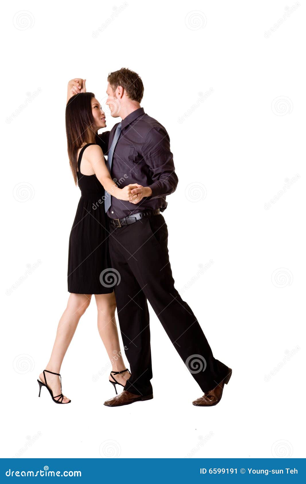 Couple dancing happily stock image. Image of handsome - 6599191