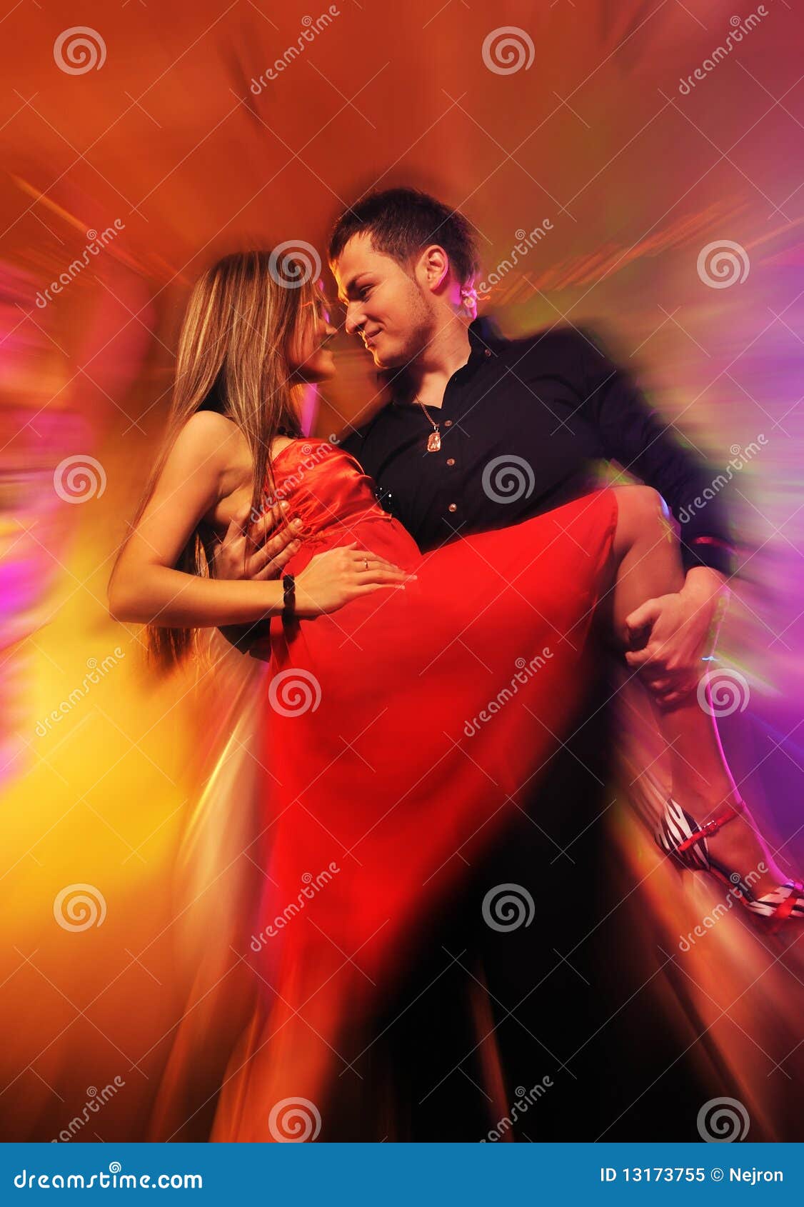 Couple Dancing In The Night Club Royalty-Free Stock Photography ...