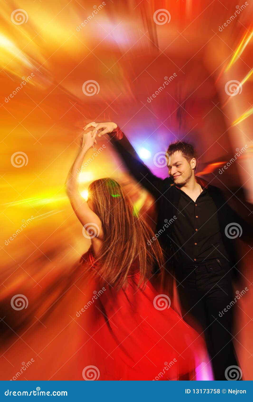Couple Dancing In The Night Club Stock Photography | CartoonDealer.com ...