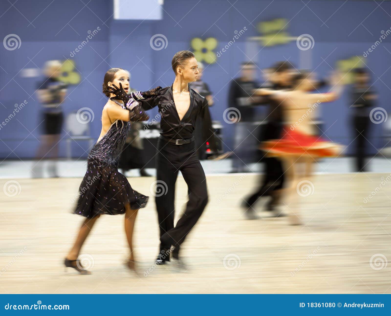 Couple Dancing Sport Competition Editorial Image - Image of floor ...