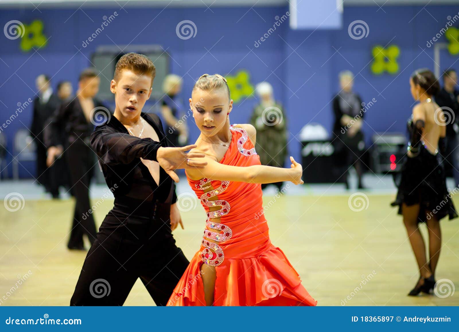 Couple Dancing Sport Competition Editorial Photography - Image of frock ...