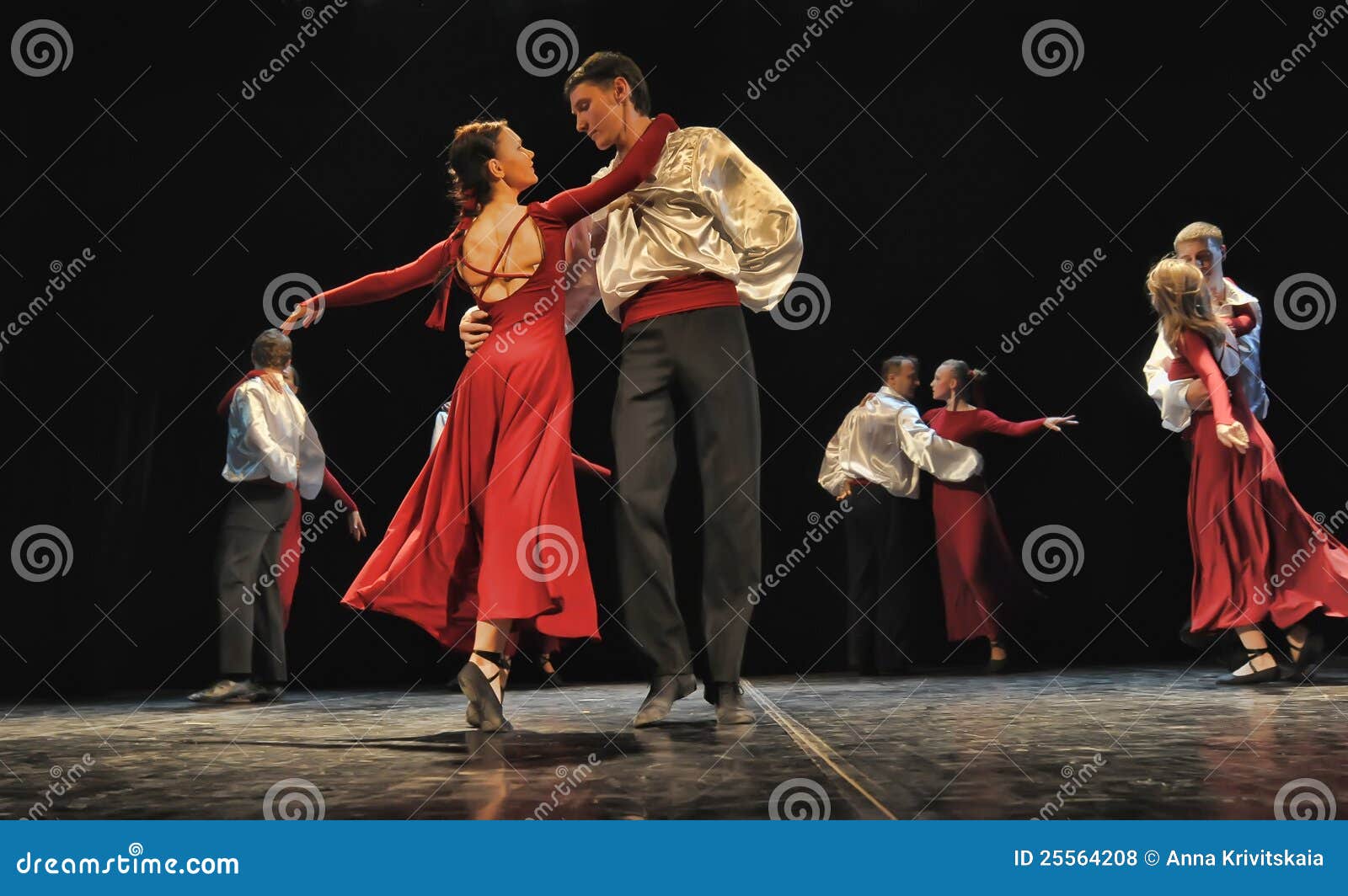 Couple Dancing On The Stage Editorial Stock Photo - Image of grace ...