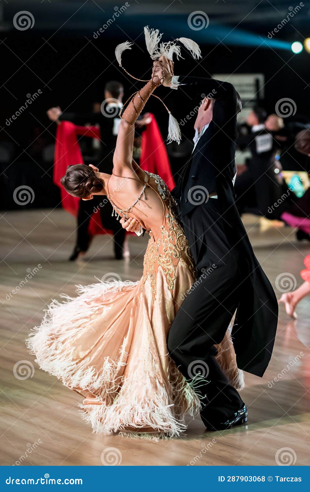 Couple Dancing Standard Dance Stock Photo - Image of foxtrot ...