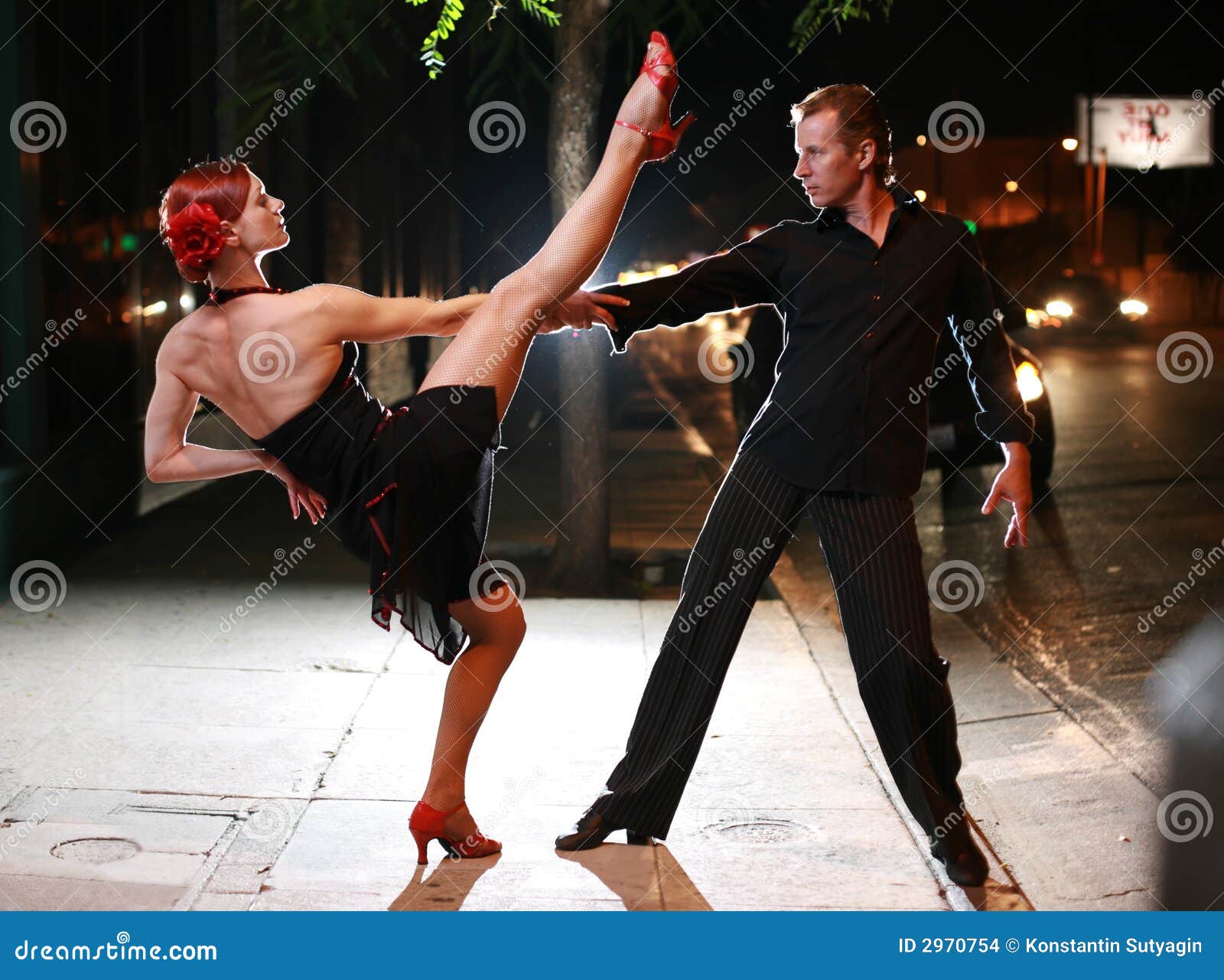 Couple dancing on a street stock photo. Image of attractive - 2970754