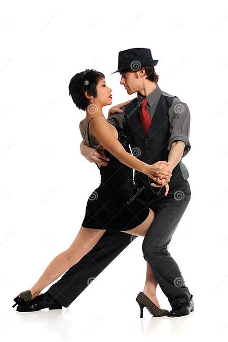 Couple Dancing Tango stock photo. Image of tango, isolated - 19170512