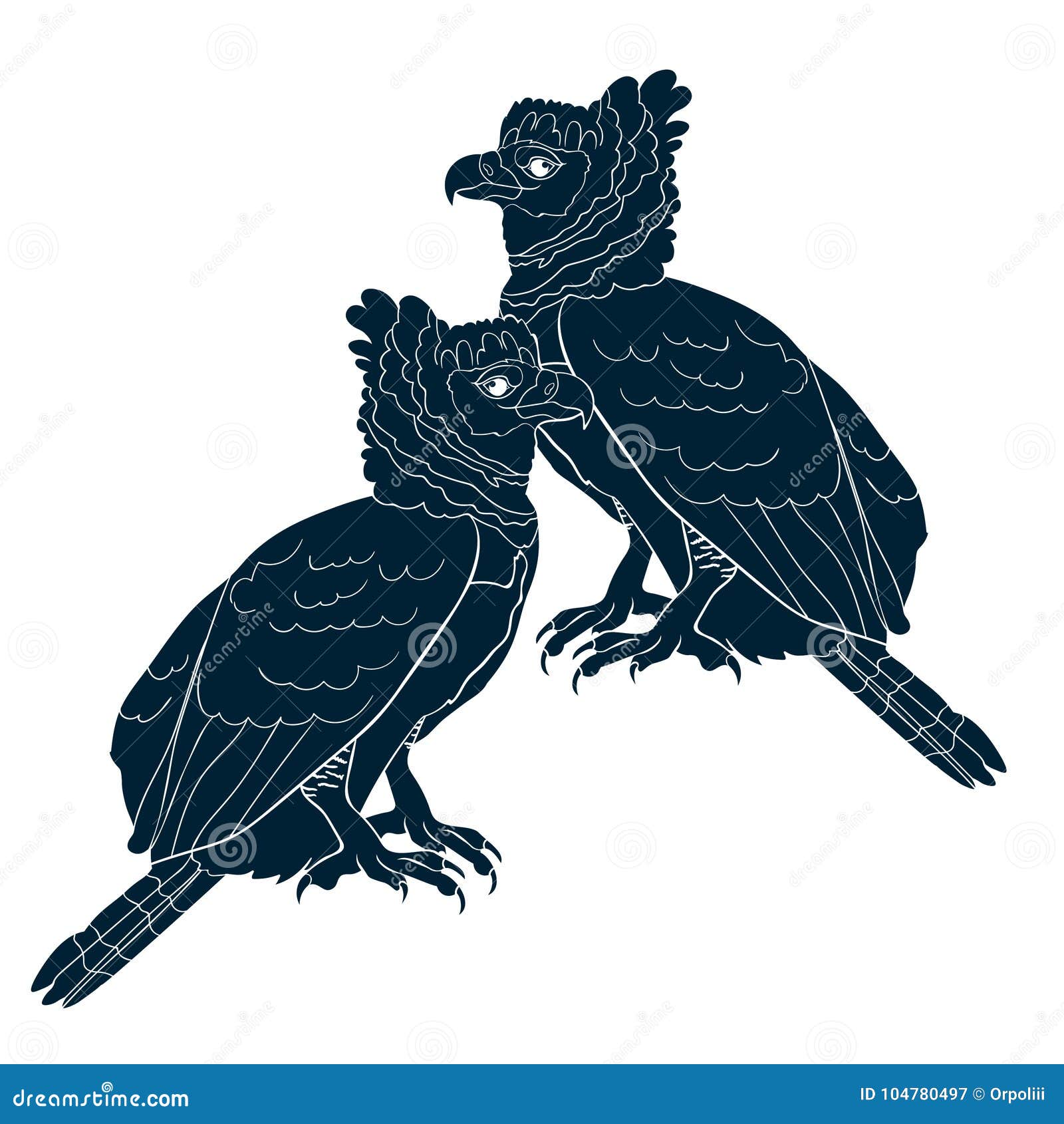 Harpy Vector Icon On White Background. Flat Vector Harpy Icon Symbol ...