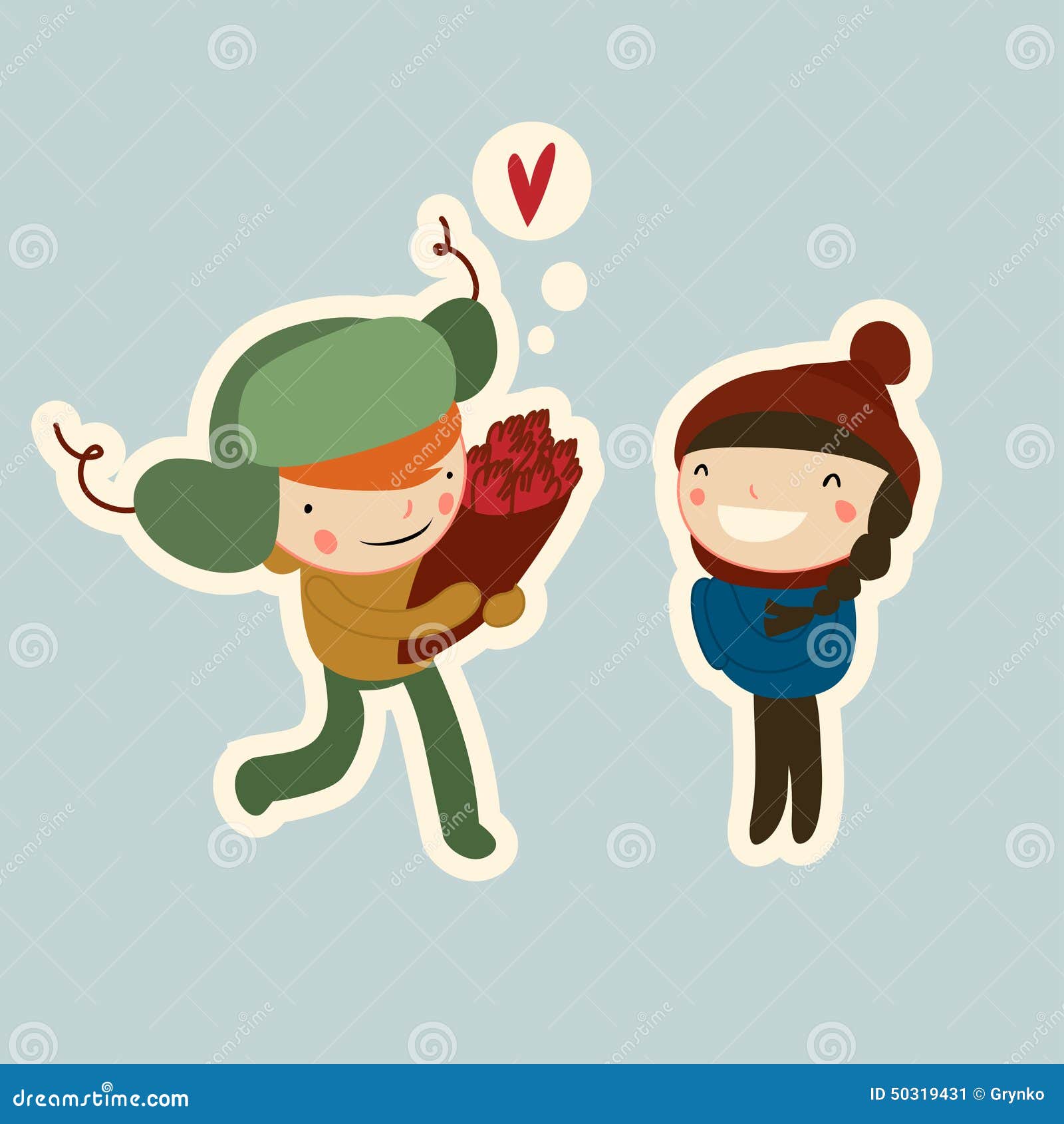 Couple on date stock vector. Illustration of happy, love - 50319431