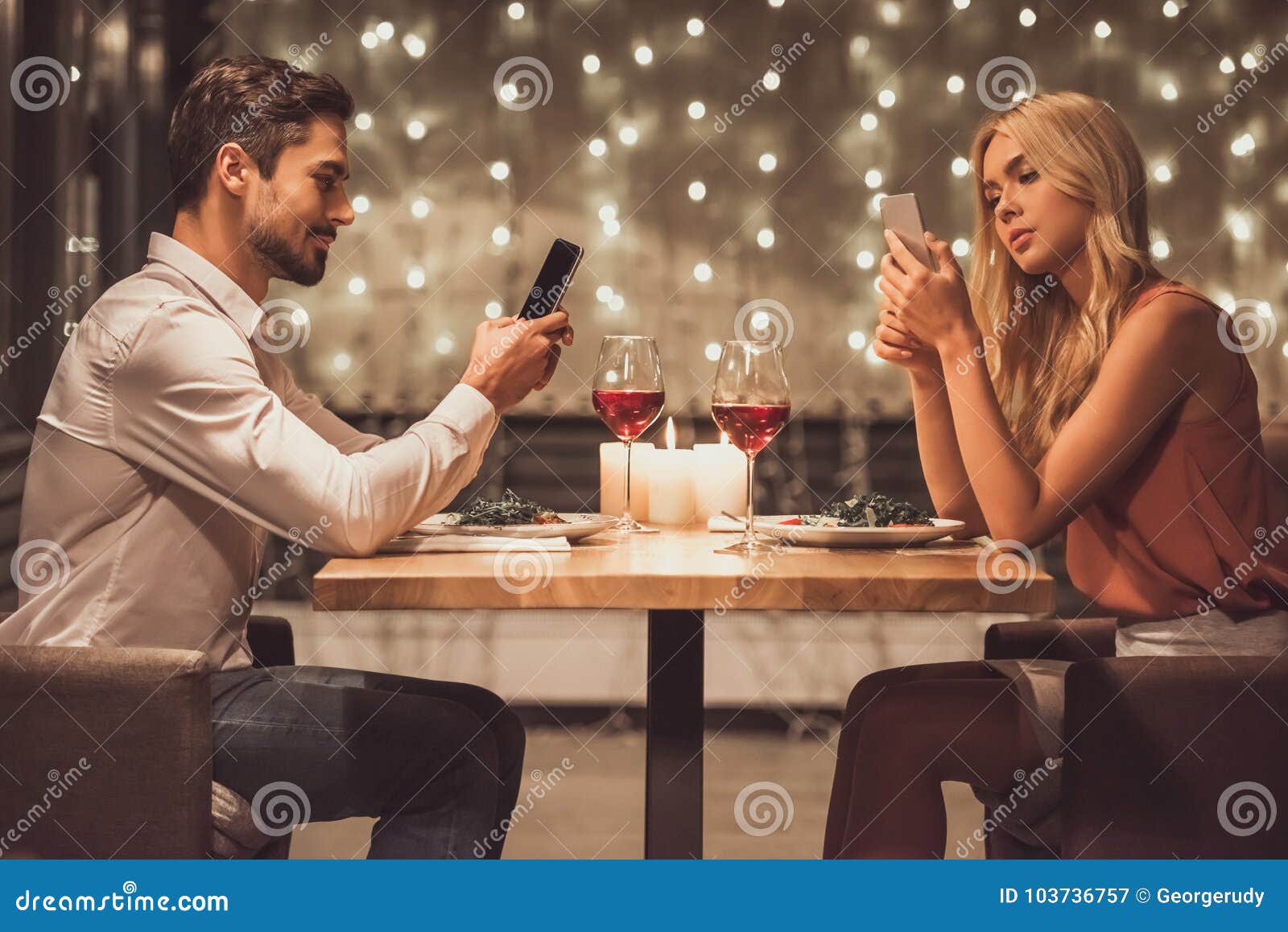 Couple on a date stock image. Image of date, adult, evening - 103736757