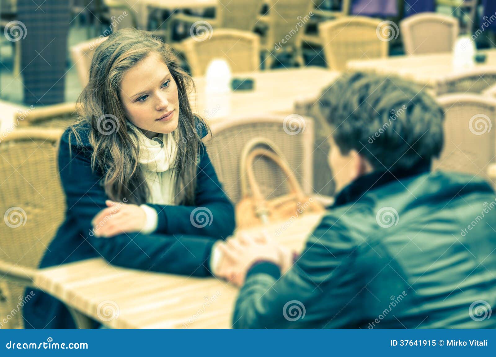 Couple in a Deep Moment of a Confession Stock Image - Image of betray ...