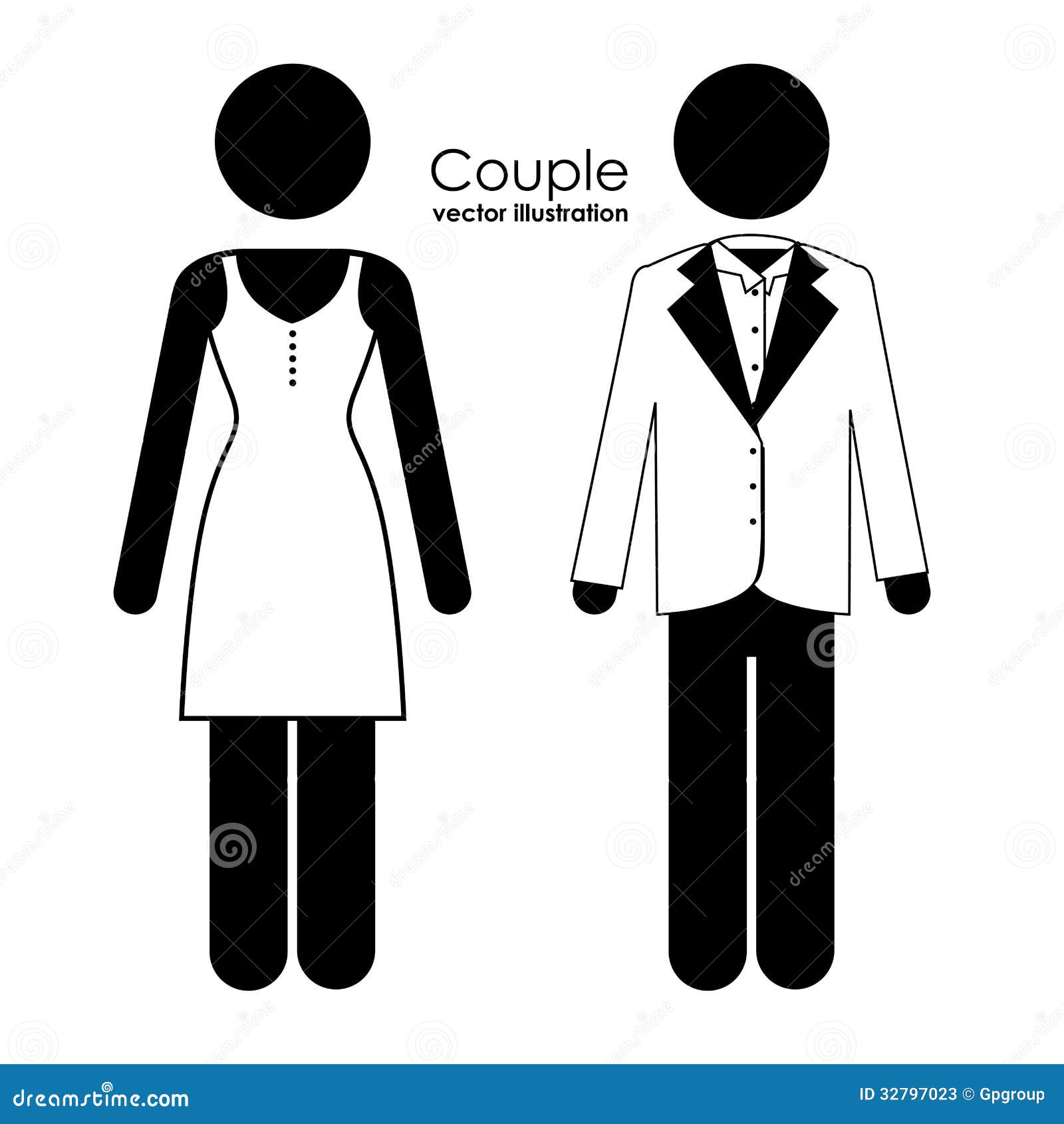 Couple design stock vector. Illustration of icon, elegance - 32797023